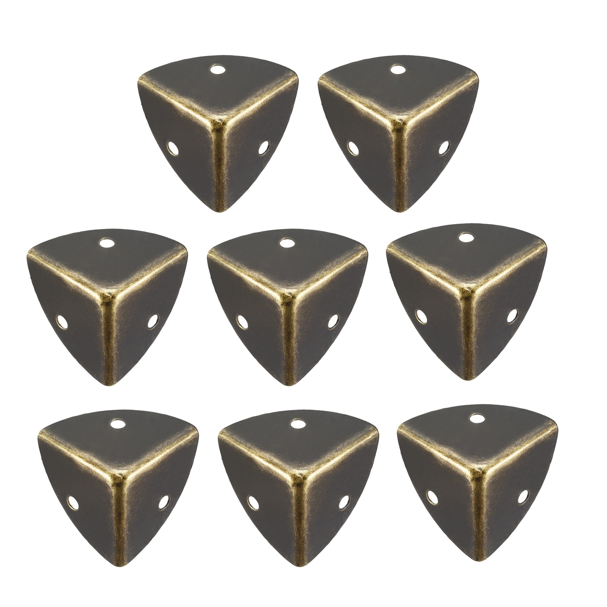 Unique Bargains Metal Box Corner Protectors Wooden Box Edge Guard ...