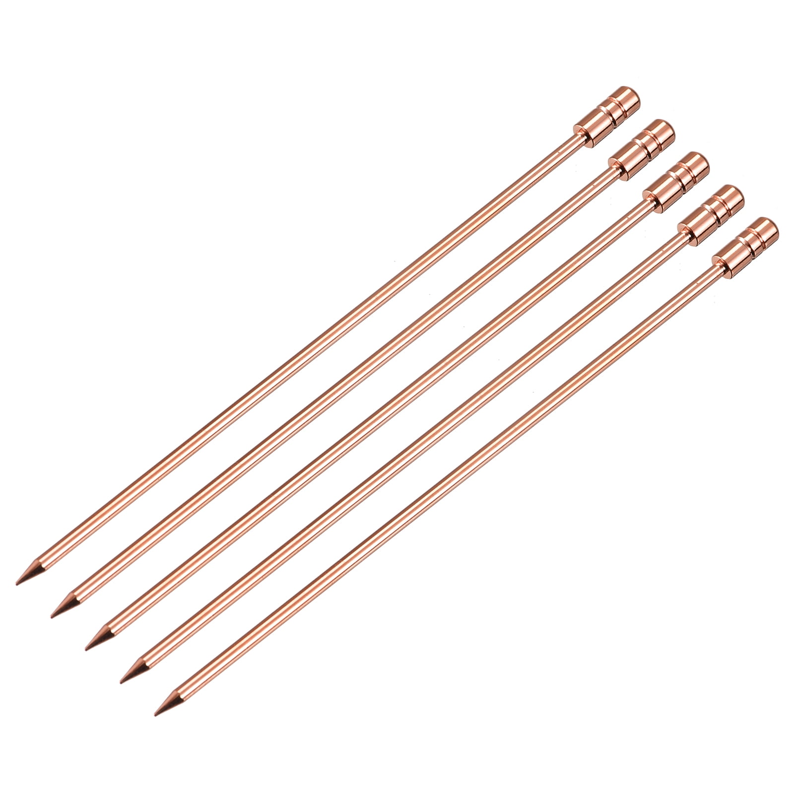 Unique Bargains Metal Cocktail Picks 5Pcs, Reusable Cocktail Toothpick ...