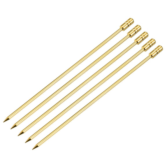 Unique Bargains Metal Cocktail Picks 5Pcs, Reusable Stainless Steel ...