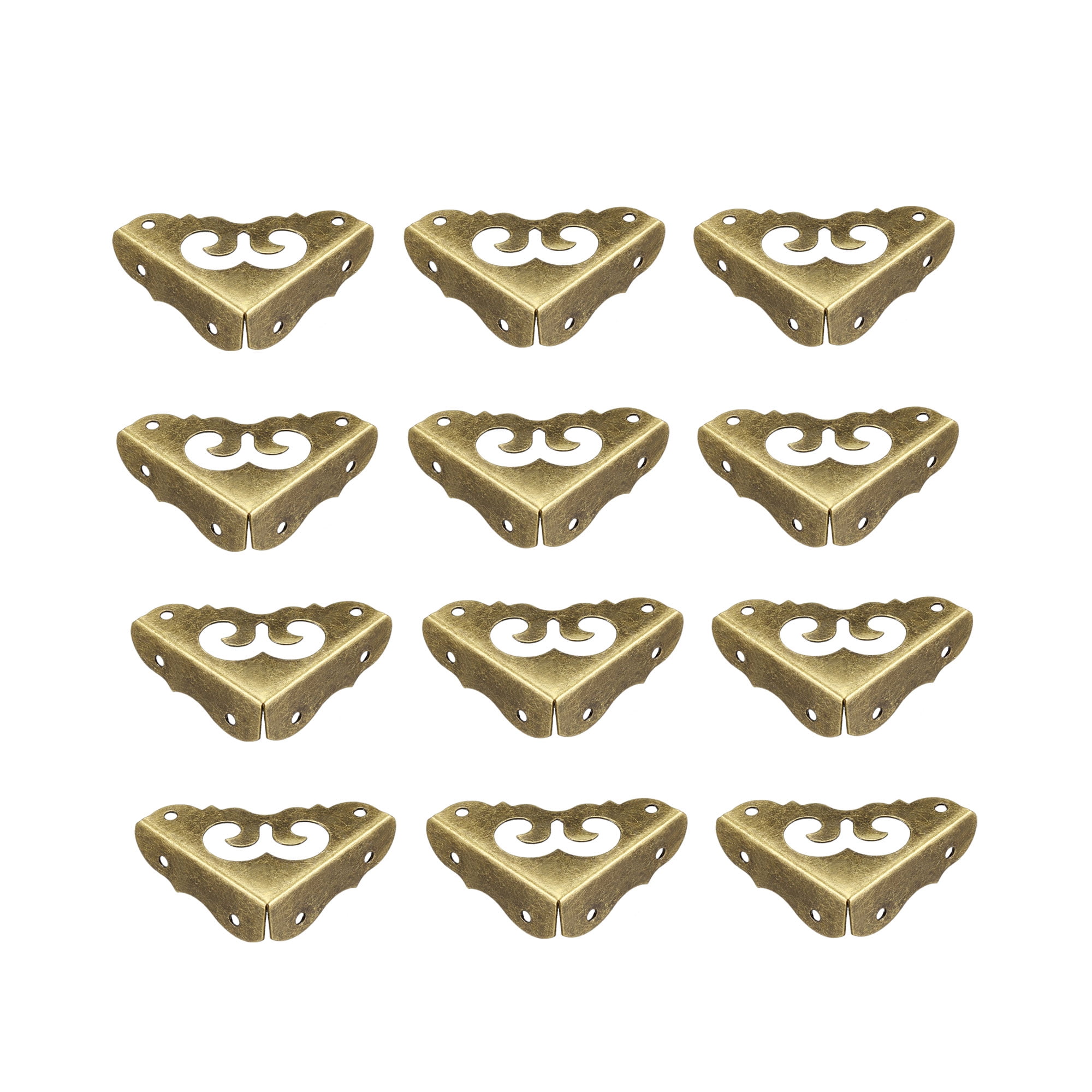 Unique Bargains Metal Desk Corner Protectors Table Edge Cover Guard ...