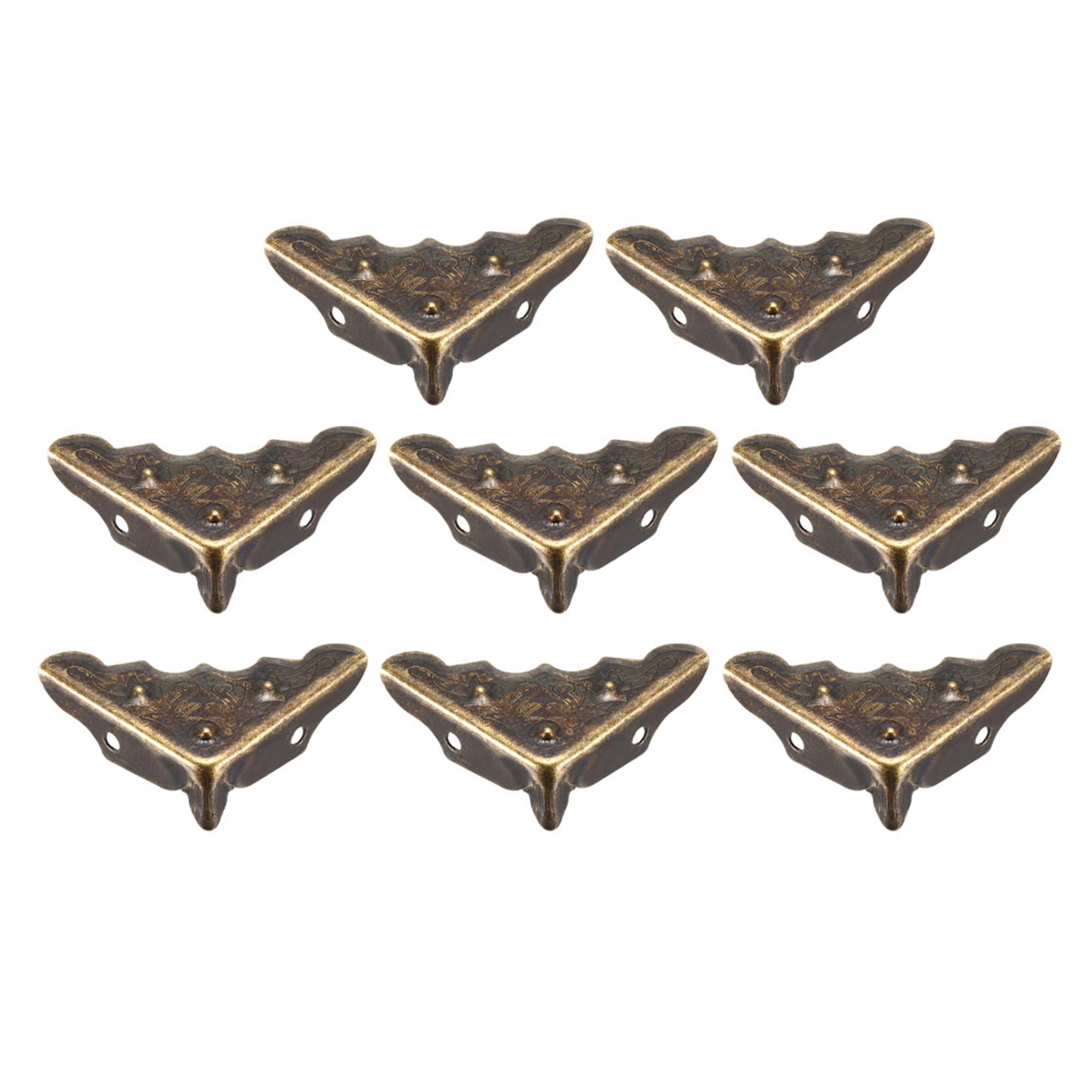 Unique Bargains Metal Desk Corner Protectors Table Edge Cover Guard ...