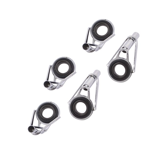 Unique Bargains Metal Fishing Rod Guide Pole Repair Ring Kit 3mm ...