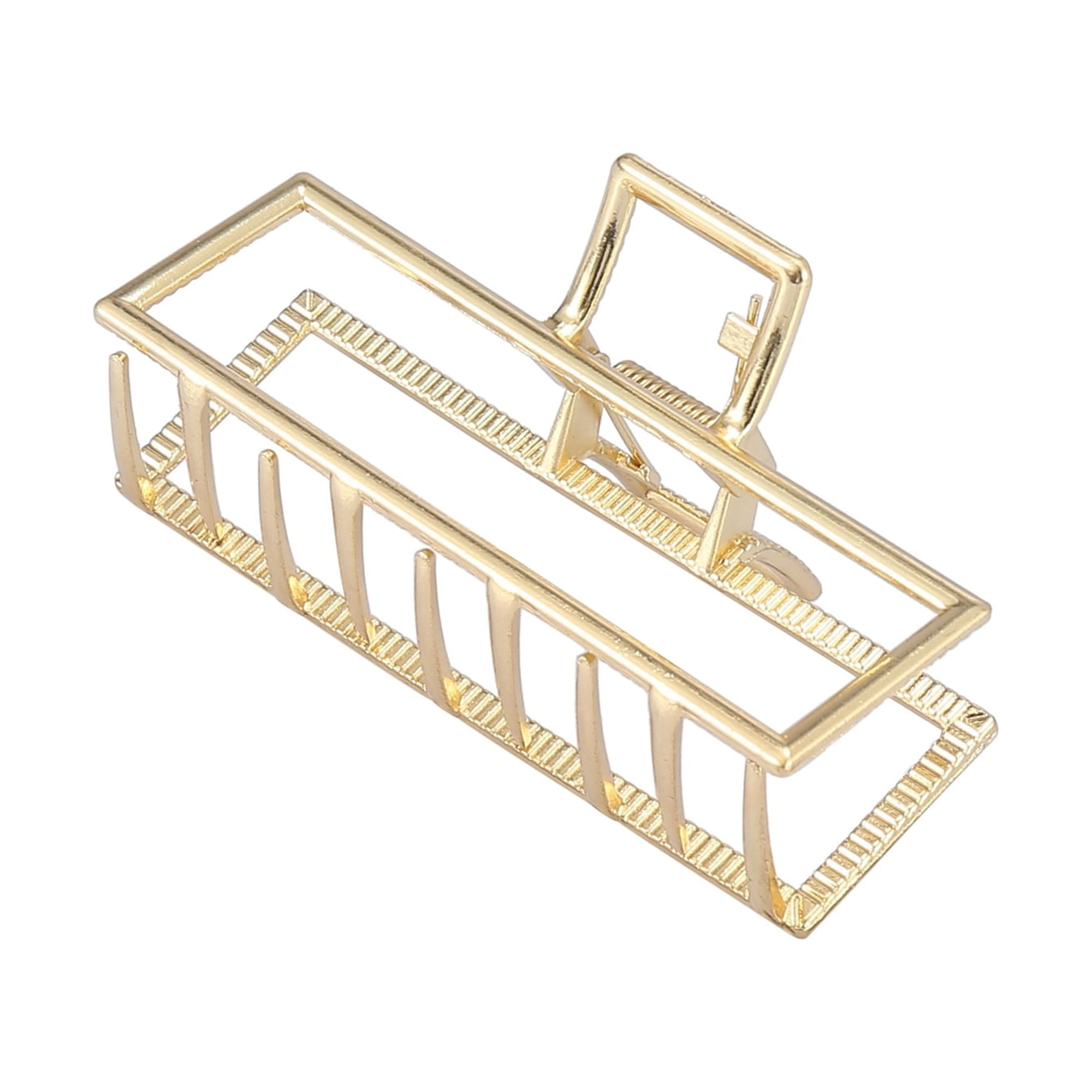 Unique Bargains Metal Hair Claw Clip Rectangle Shaped Claw for Women ...