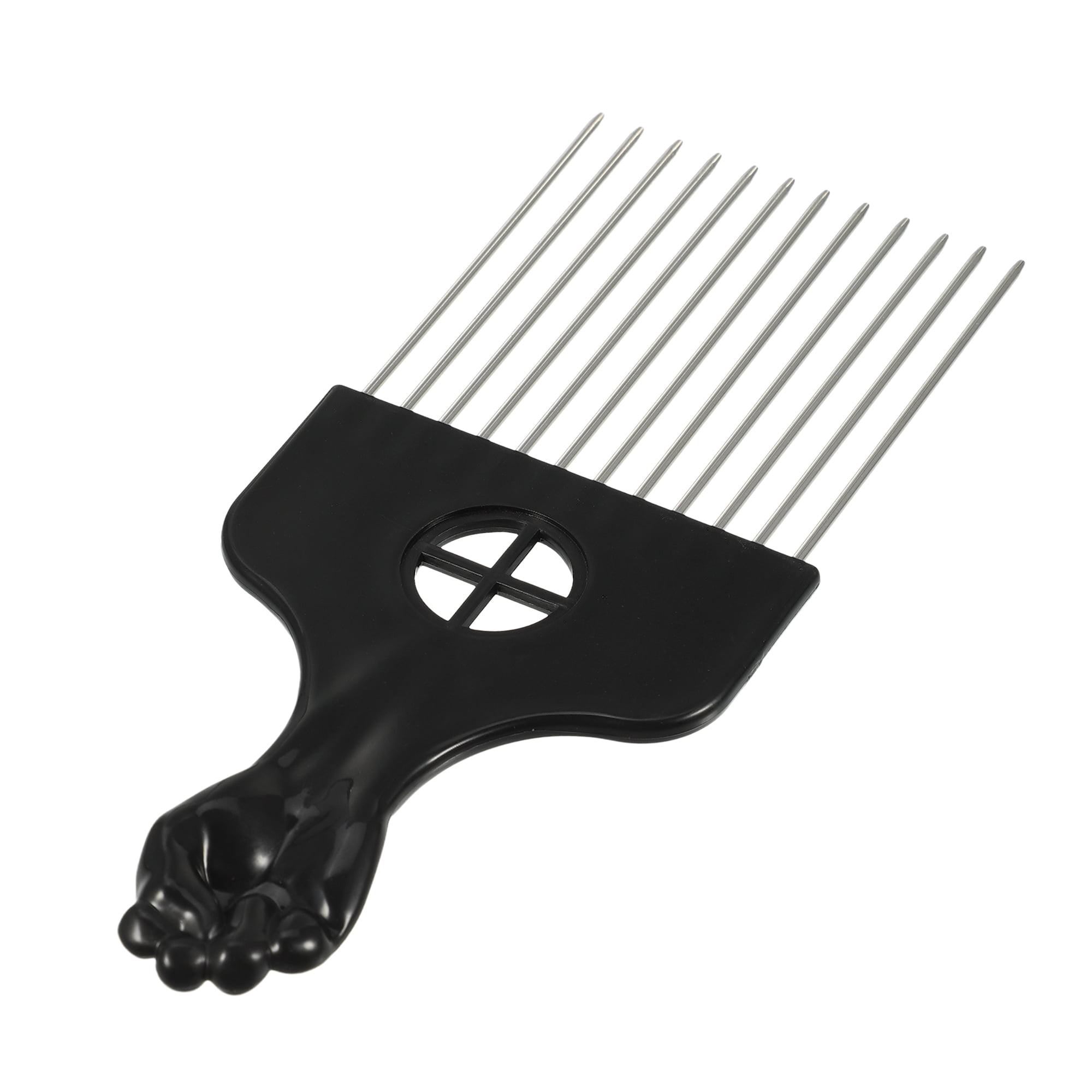 Unique Bargains Metal Hair Pick Metal African Hair Picks Afro Hair Pick Comb for Women and Men 6 ...