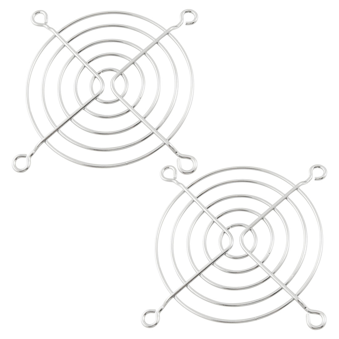 Unique Bargains Metal Wire 80mm CPU Fan Grill Guard Protector 2 Pcs for ...