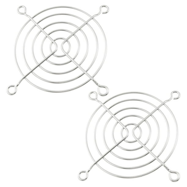 Unique Bargains Metal Wire 80mm CPU Fan Grill Guard Protector 2 Pcs for ...