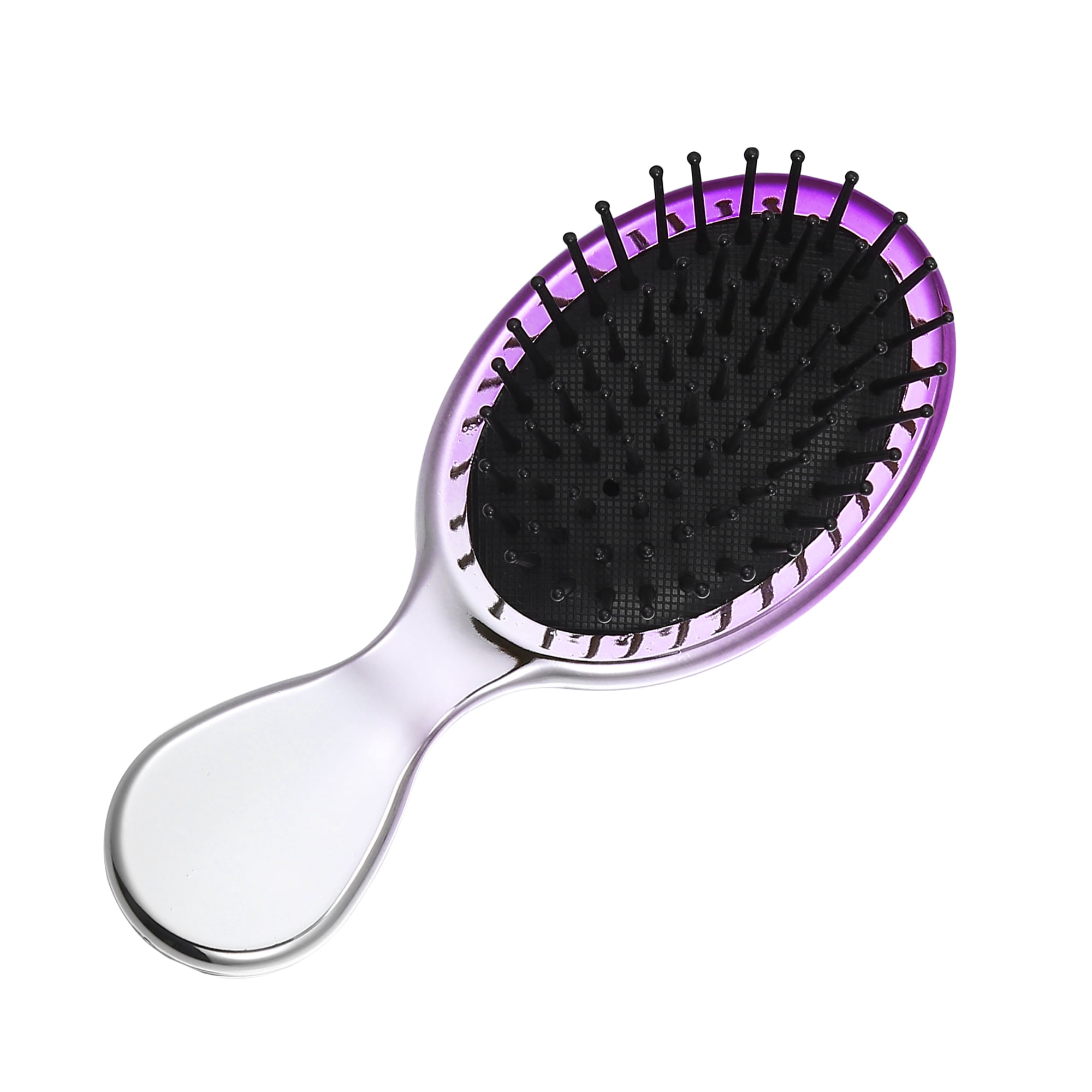 Unique Bargains Mini Travel Hair Brush Pocket Gradient Detangler Brush ...