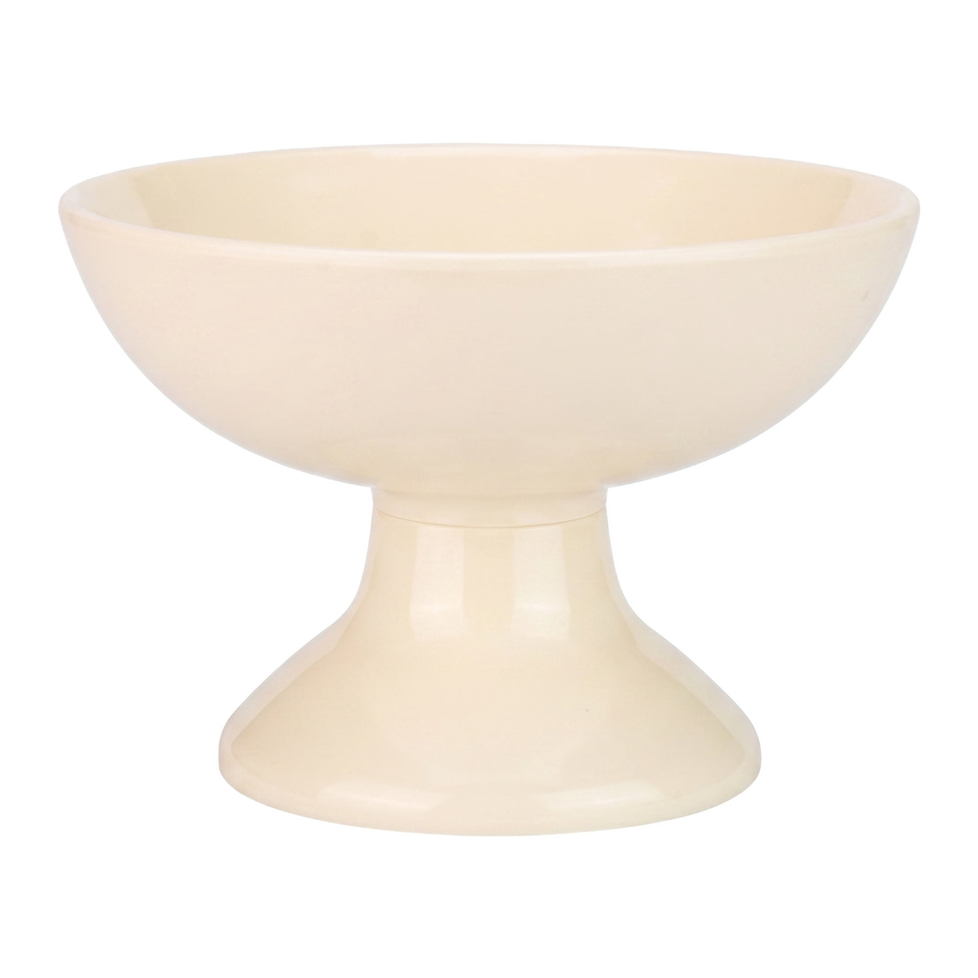 Unique Bargains Modern Fluted Decorative Scalloped Pedestal Bowl White ...