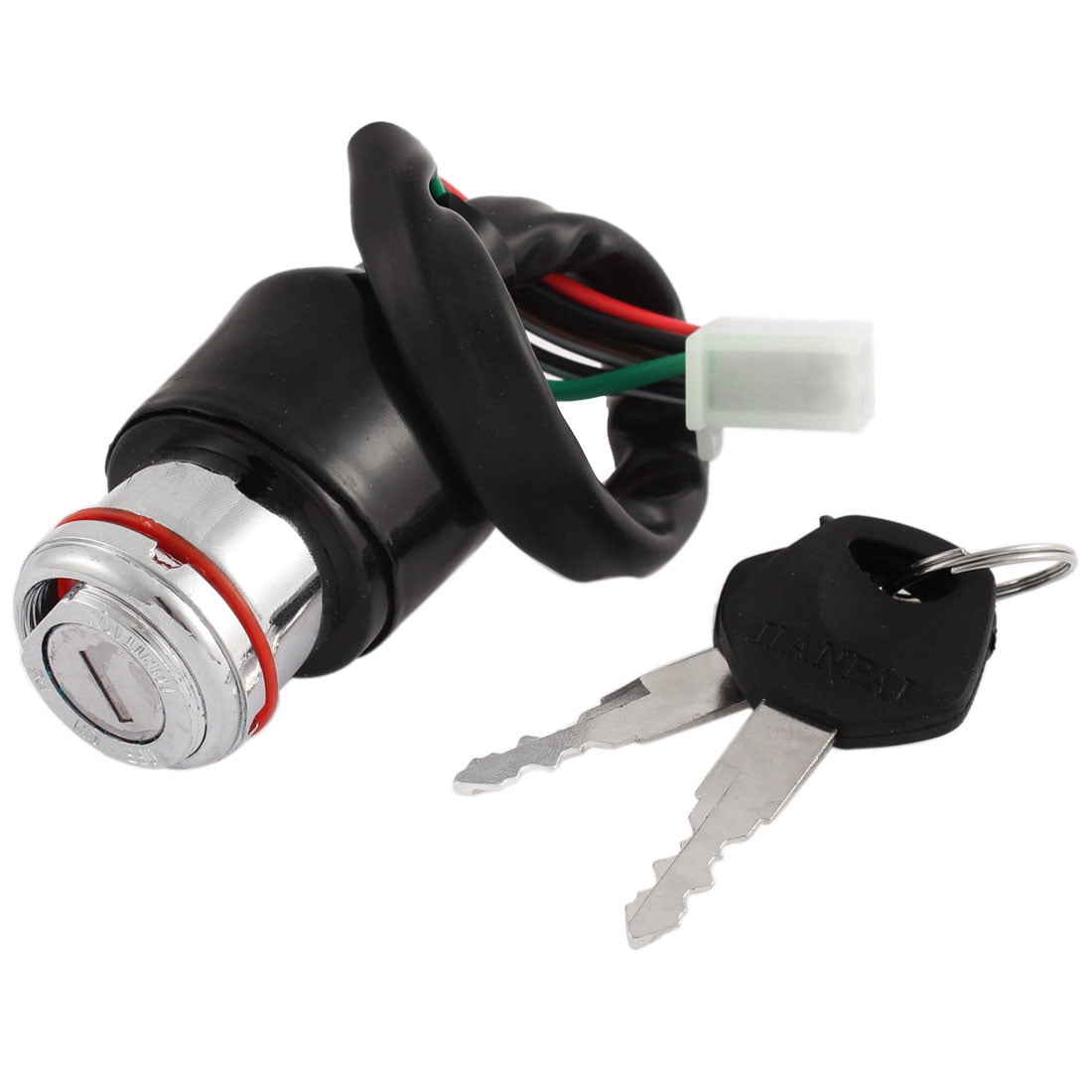 Unique Bargains Motorcycle Dirt Bike Metal Six Wired Ignition Switch ...