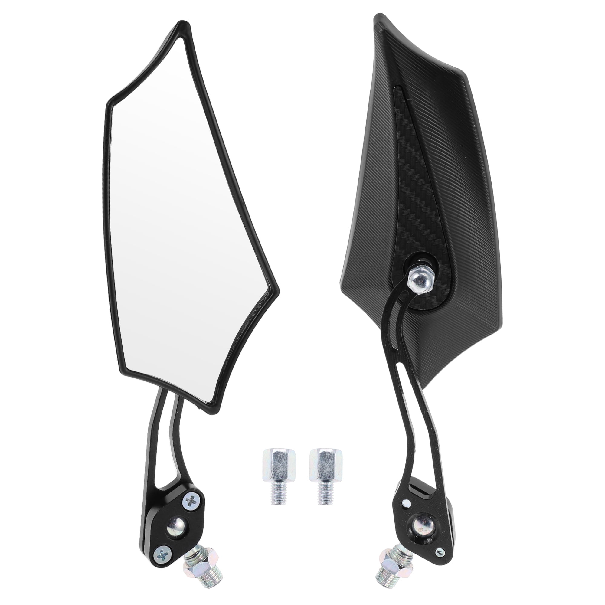 Unique Bargains Motorcycle Rear View Mirrors Bar End Side Mirrors Mount ...