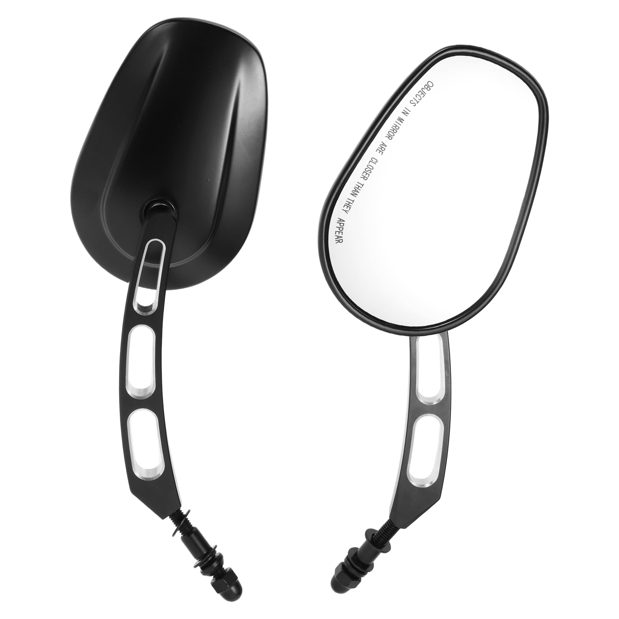 Unique Bargains Motorcycle Rear View Mirrors Front Side Mirrors Mount ...