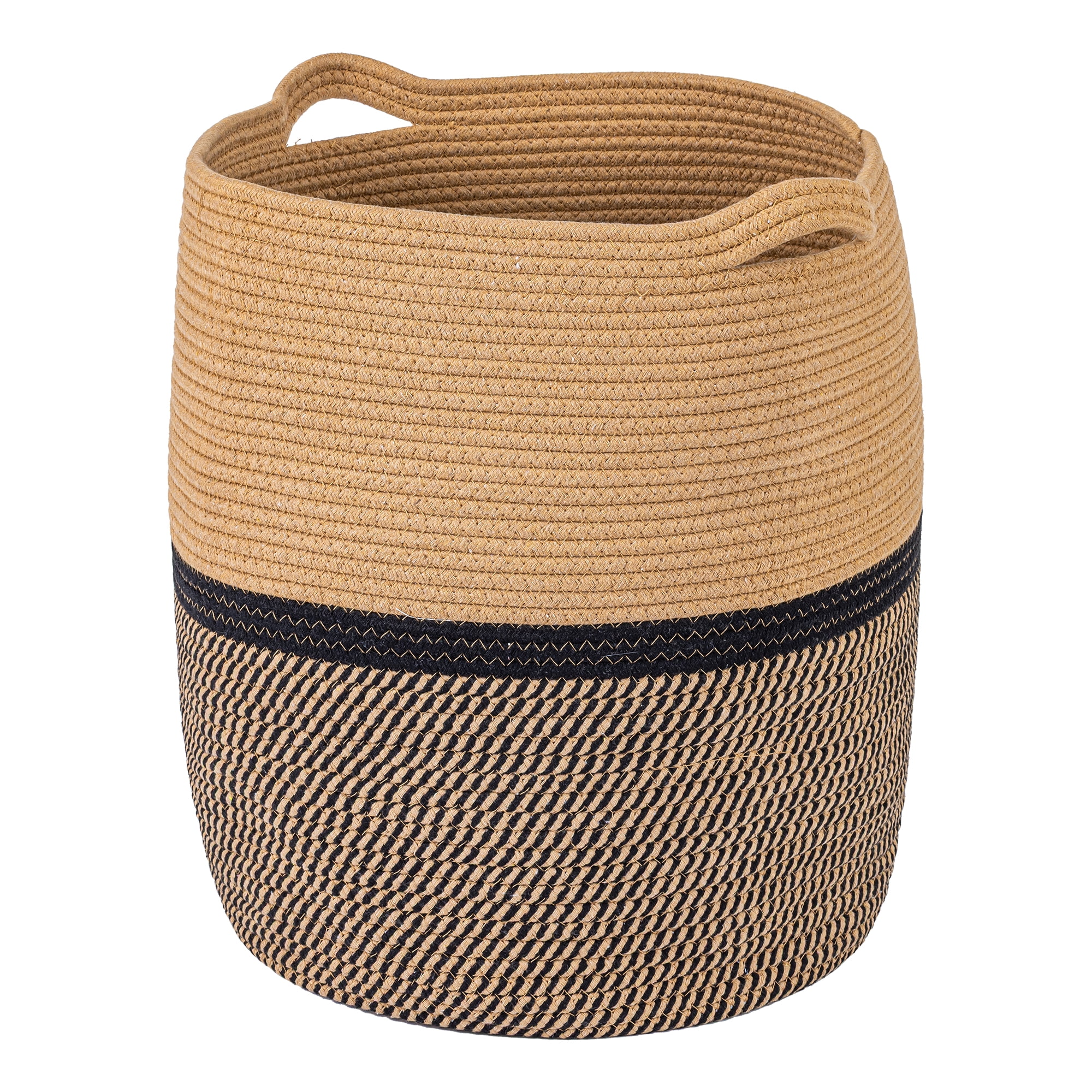 Unique Bargains Multiple Use Woven Shelf Closet Storage Bin Coffee ...
