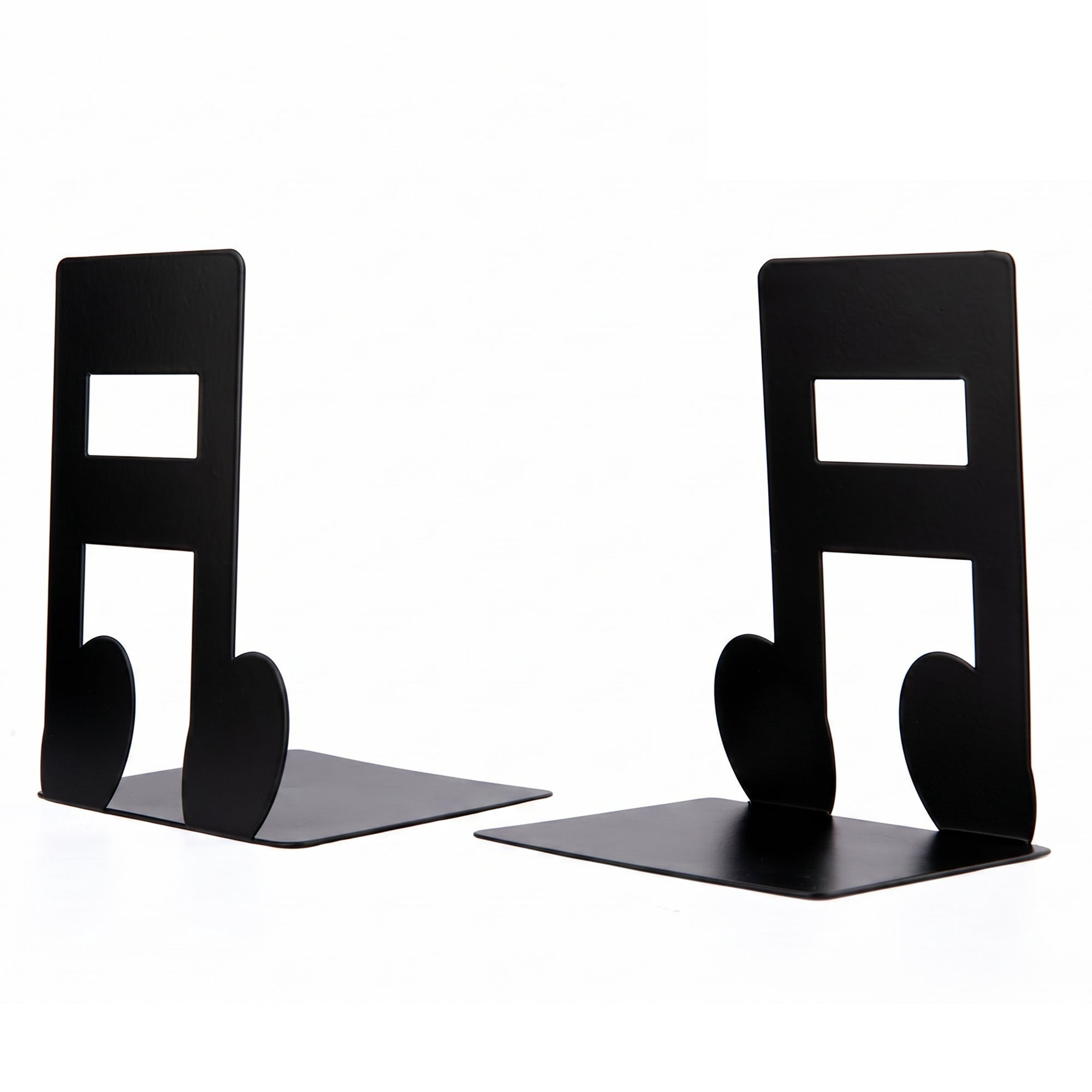 Unique Bargains Musical Note Metal Bookends Non-Skid for Shelves Style ...