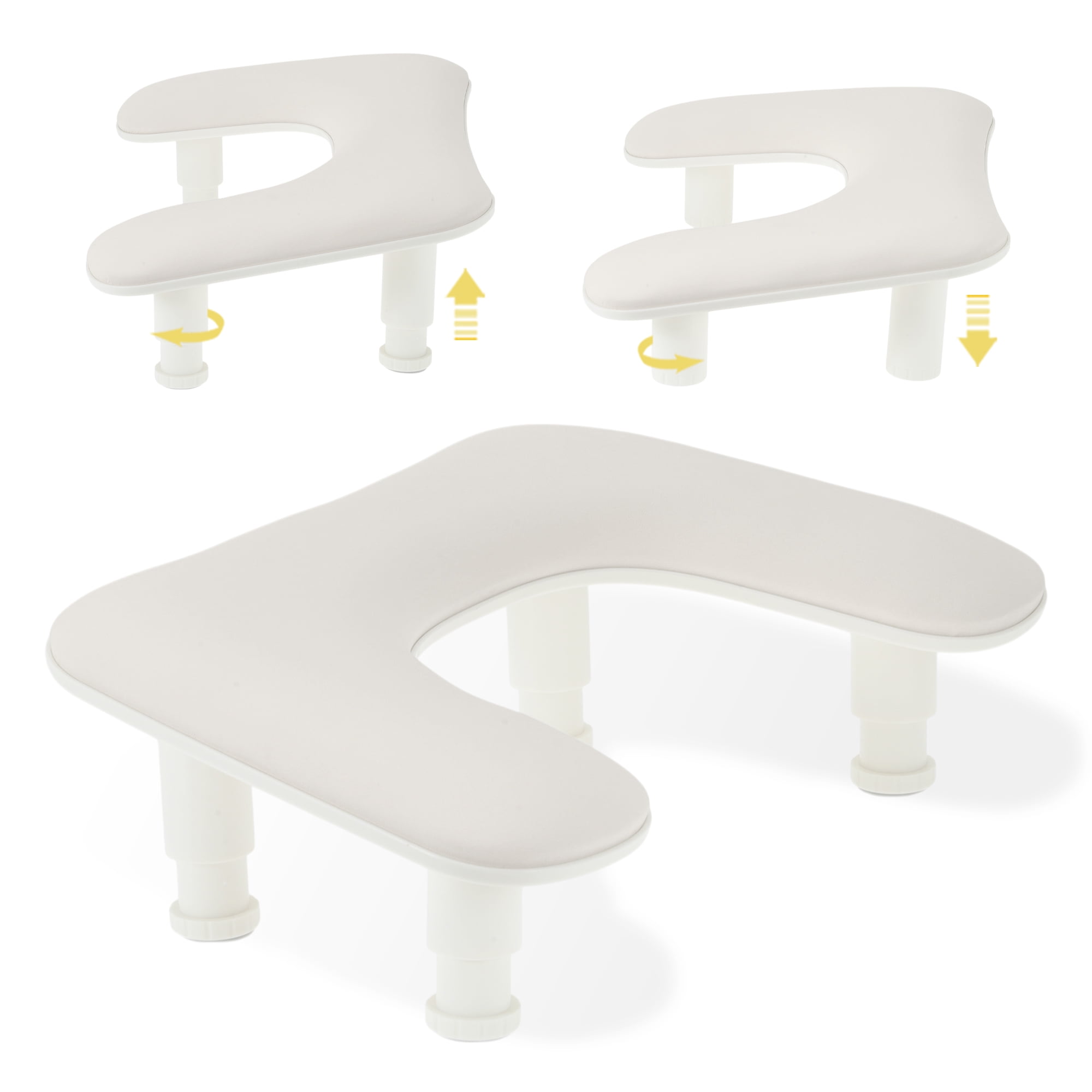 Unique Bargains Nail Arm Rest with Height Adjustment U Shaped Manicure ...