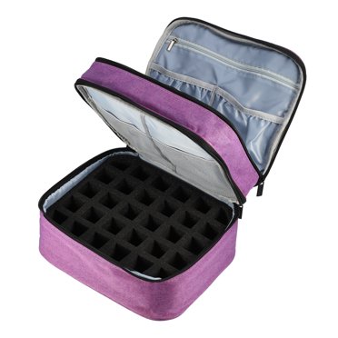 Nail Polish Organizer Bag Nail Dryer Case Holds 30 Bottles (15ml ...