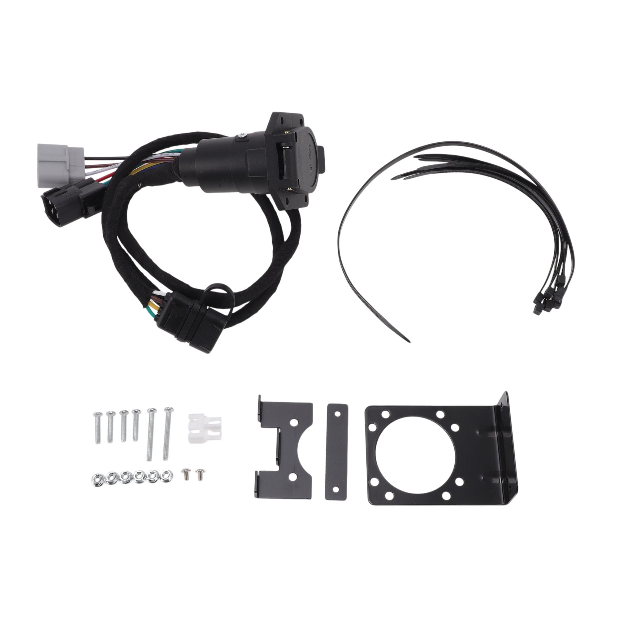 Unique Bargains No.UTC7013 7 Pins Trailer Wiring Connector Cord for ...