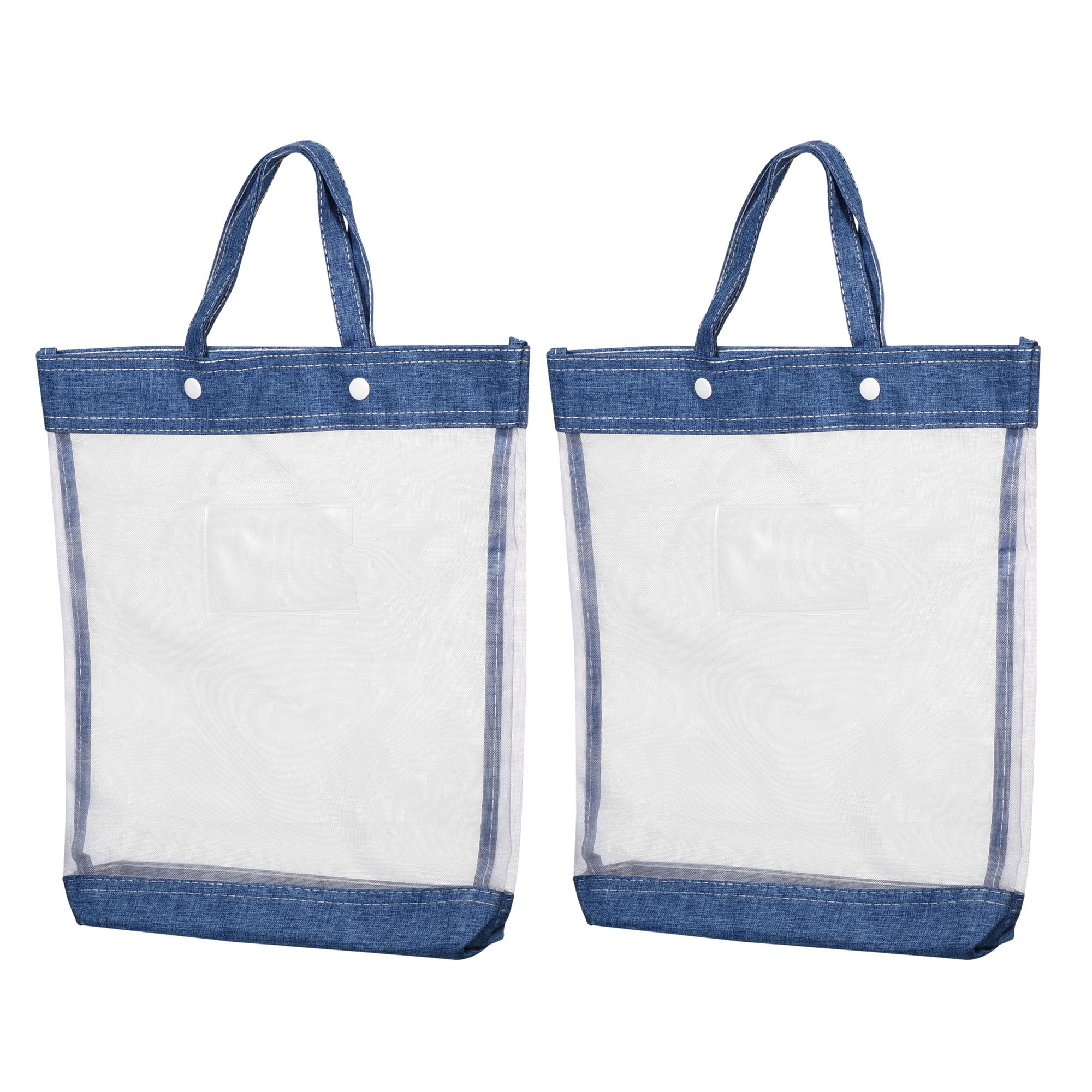 Unique Bargains Nylon Document Bag with Handle Mesh Files Tote Pouch ...