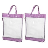 Unique Bargains Nylon Document Bag with Handle Mesh Files Tote Pouch ...