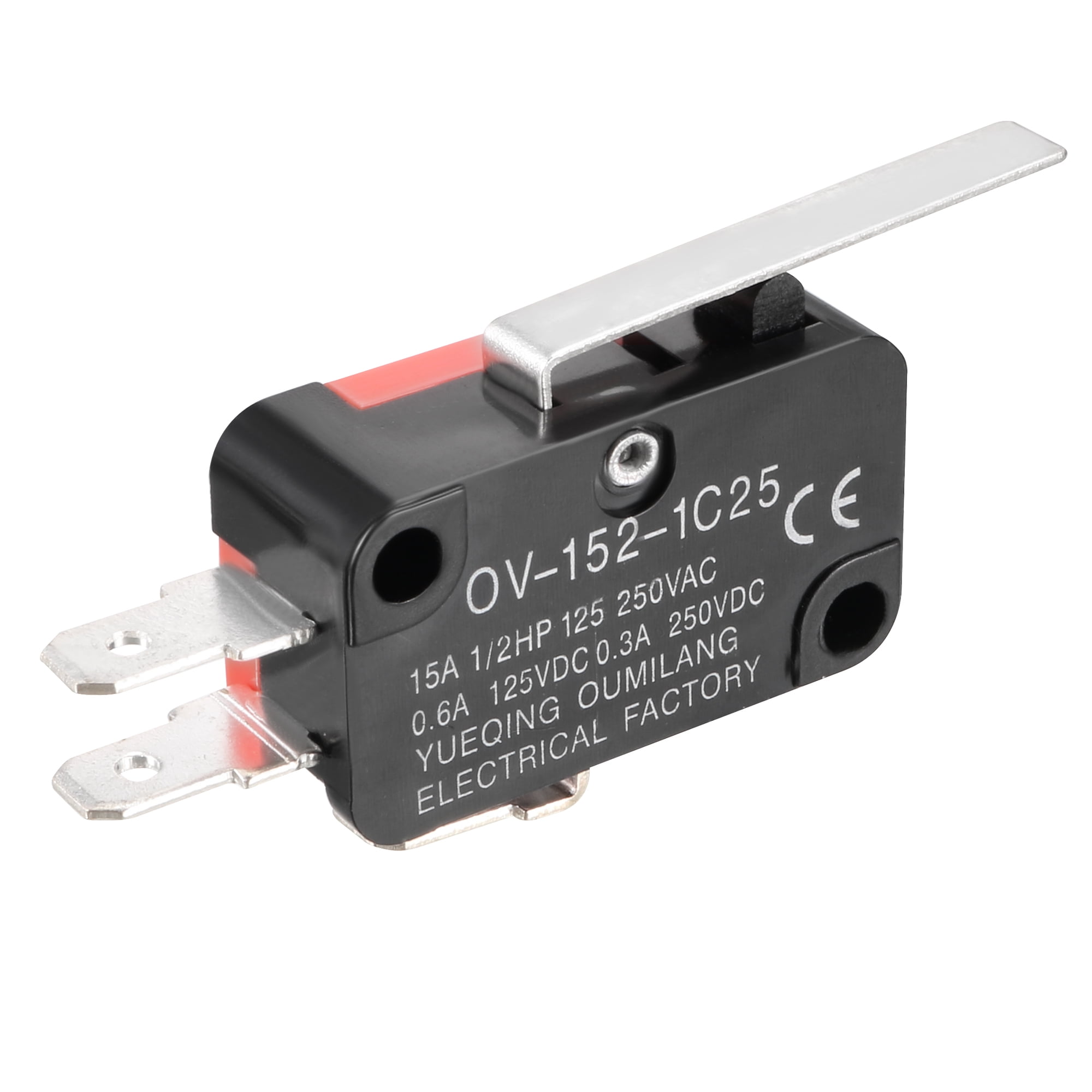 Unique Bargains OV-152-1C25 15A 125/250VAC SPDT NO NC 3 Terminals Hinge ...
