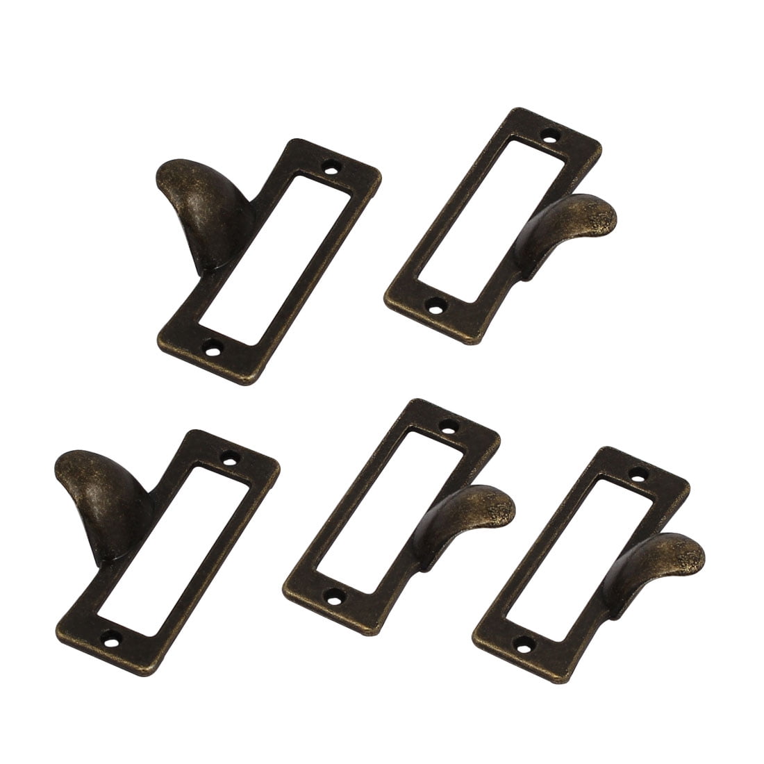 Unique Bargains Office Drawer Metal Tag Frame Label Holder Pull Handle ...
