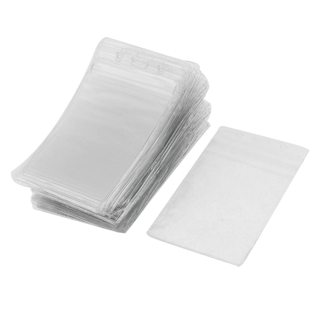 Unique Bargains Office Plastic Vertical Name ID Card Badge Holder Case ...