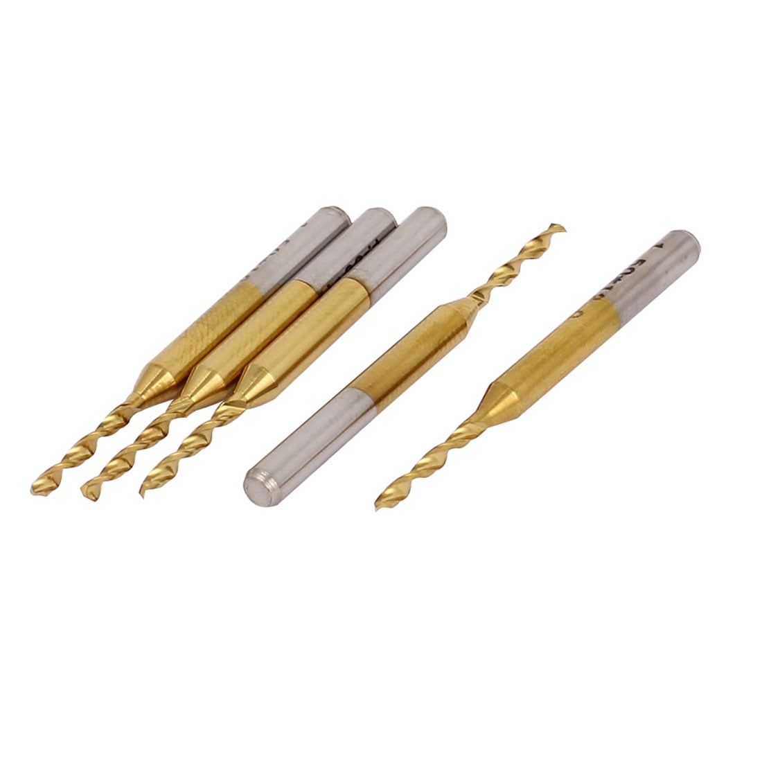 Unique Bargains PCB CNC 3.175x1.5x12mm TiN Coated Carbide 2 Spiral ...