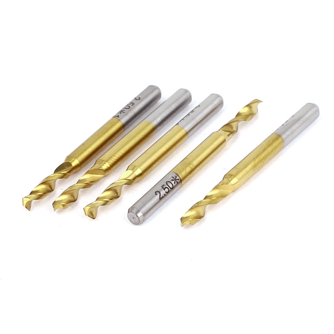 Unique Bargains PCB CNC 3.175x2.5x12mm TiN Coated Carbide 2 Spiral ...