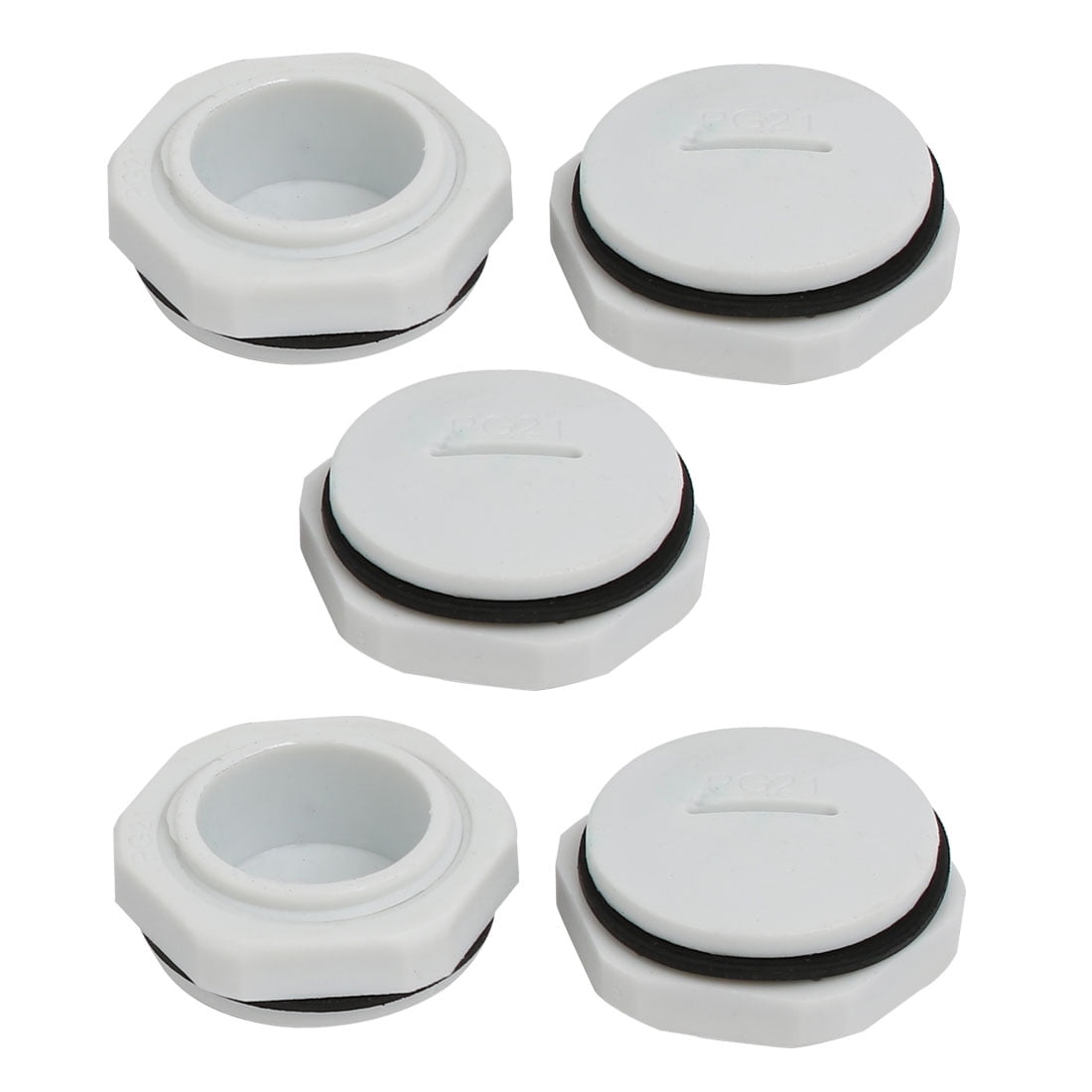 Unique Bargains PG21 Nylon Male Threaded Cable Gland Screw End Cap ...