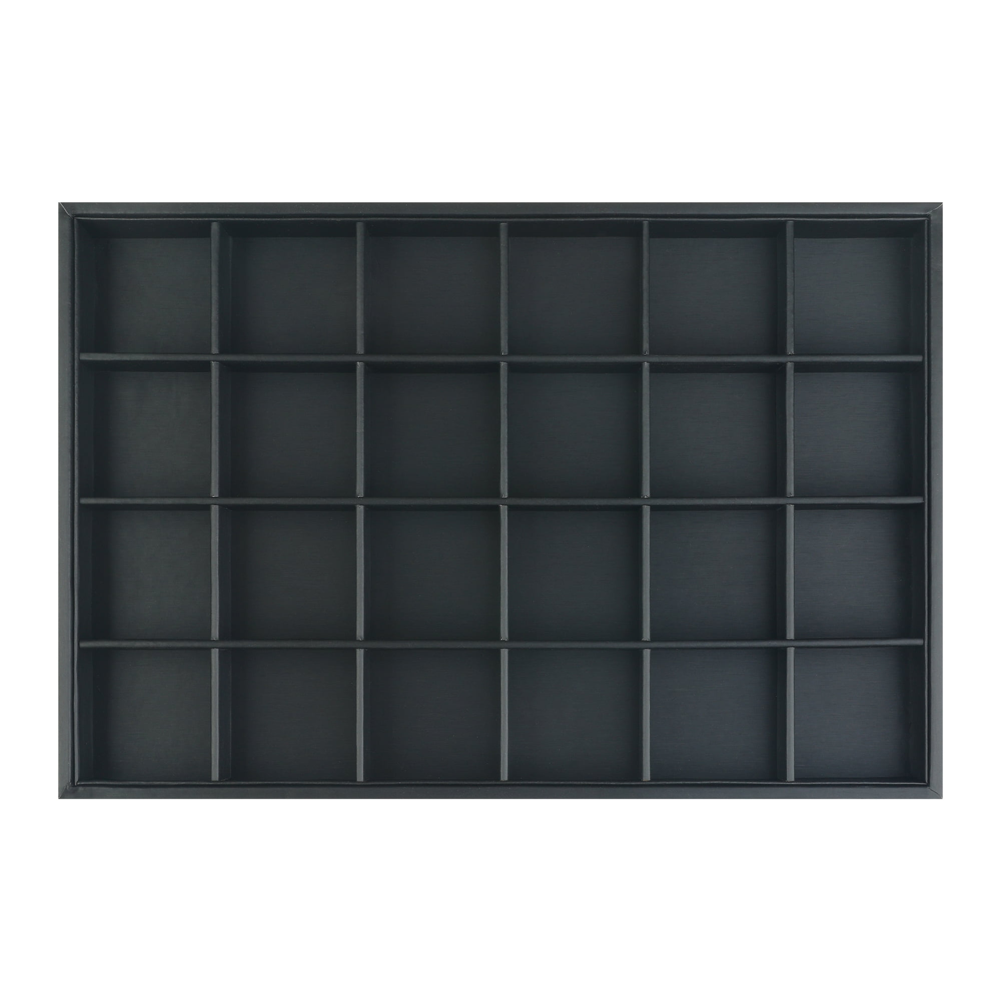 Unique Bargains PU Leather Jewelry Boxes Organizer Tray with Removable ...