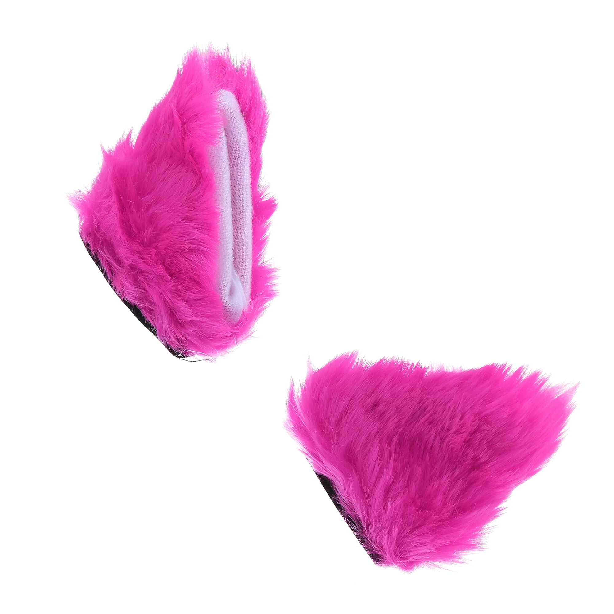 Unique Bargains Pair Bicycle Motorcycle Self Adhesive Plush Cat Ears ...