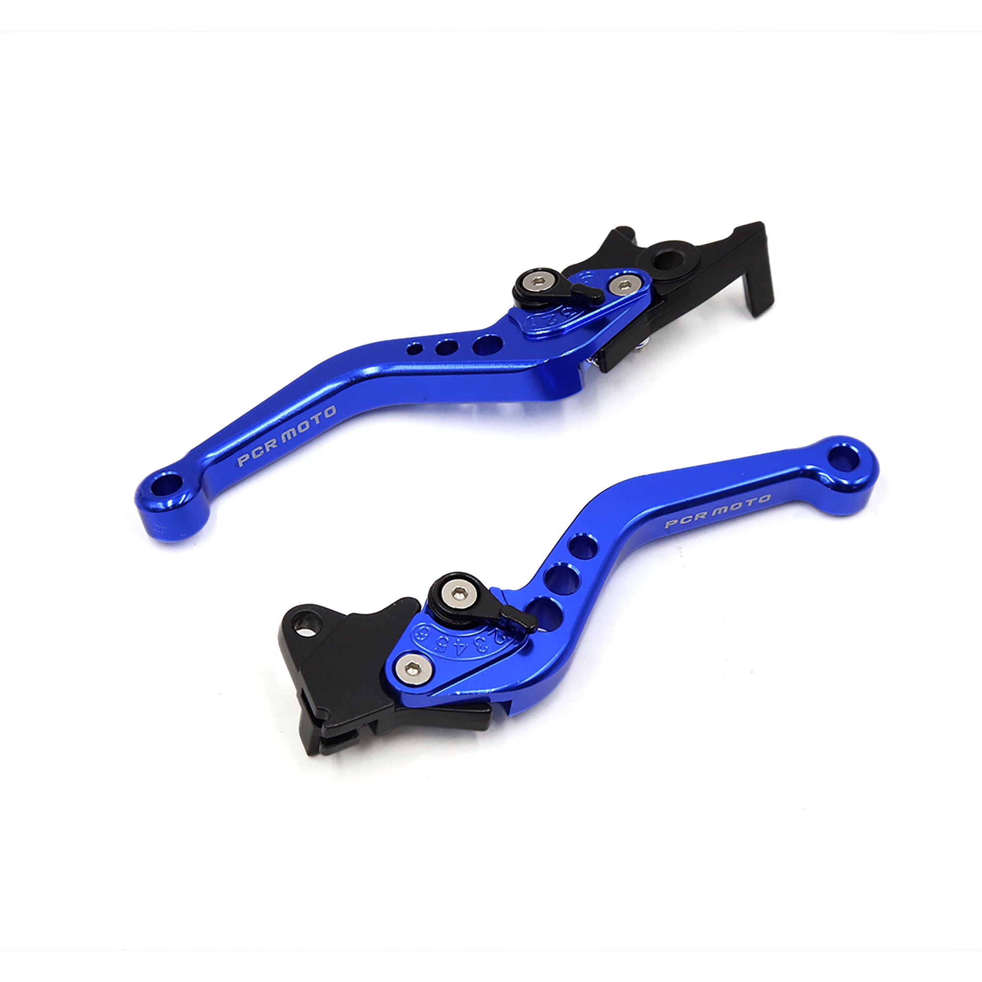 Unique Bargains Pair Blue Motorcycle Brake Clutch Handle Levers ...