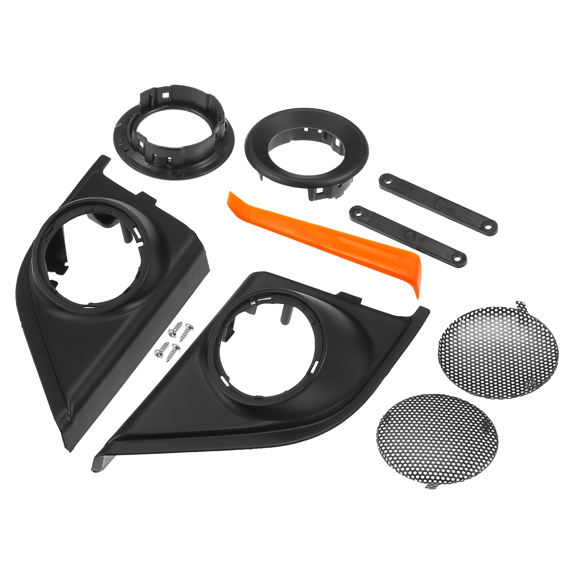 Unique Bargains Pair Car Door Window Cover Trim Speaker Panel Fit for ...