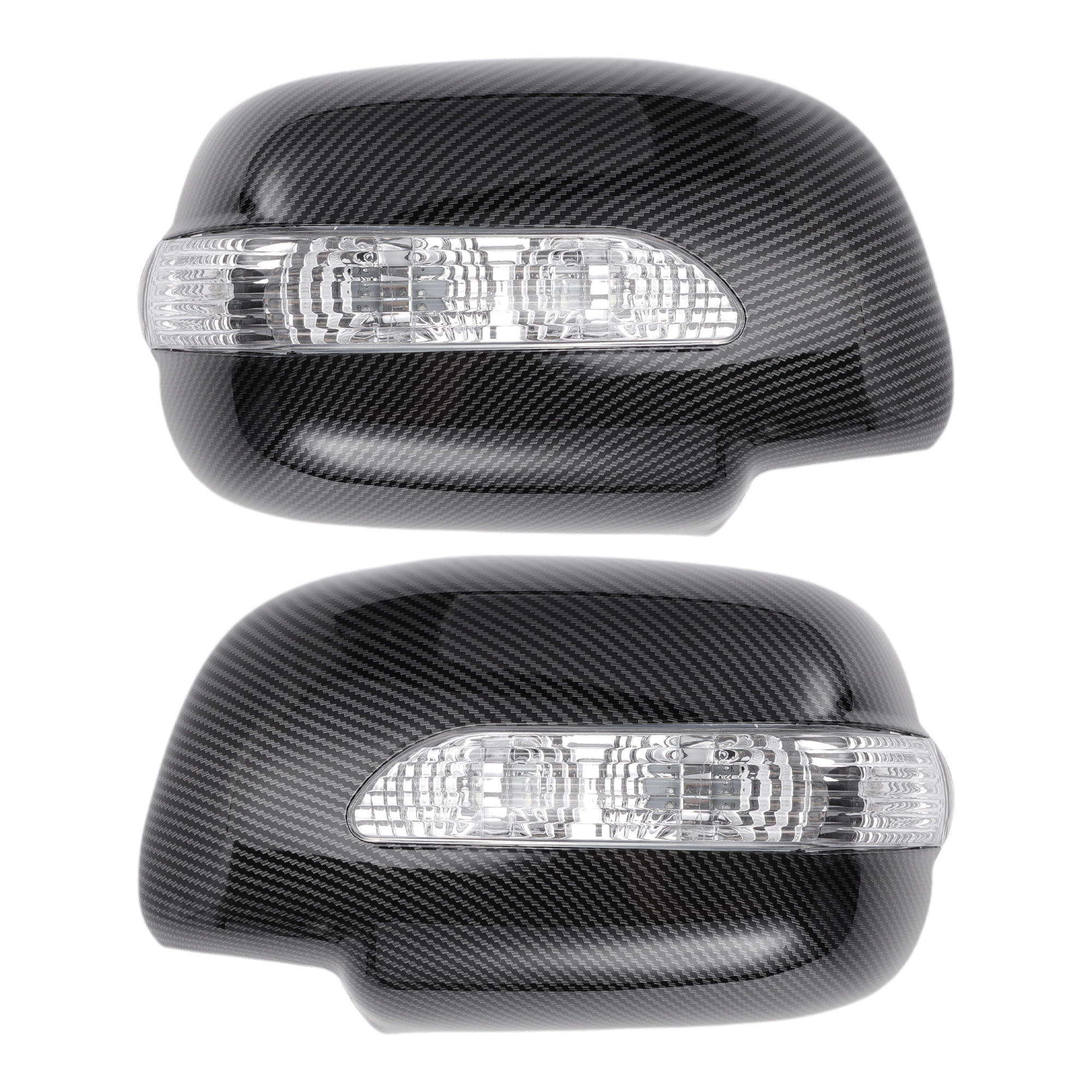 Unique Bargains Pair Car Rear View Driver Passenger Side Mirror Cover ...