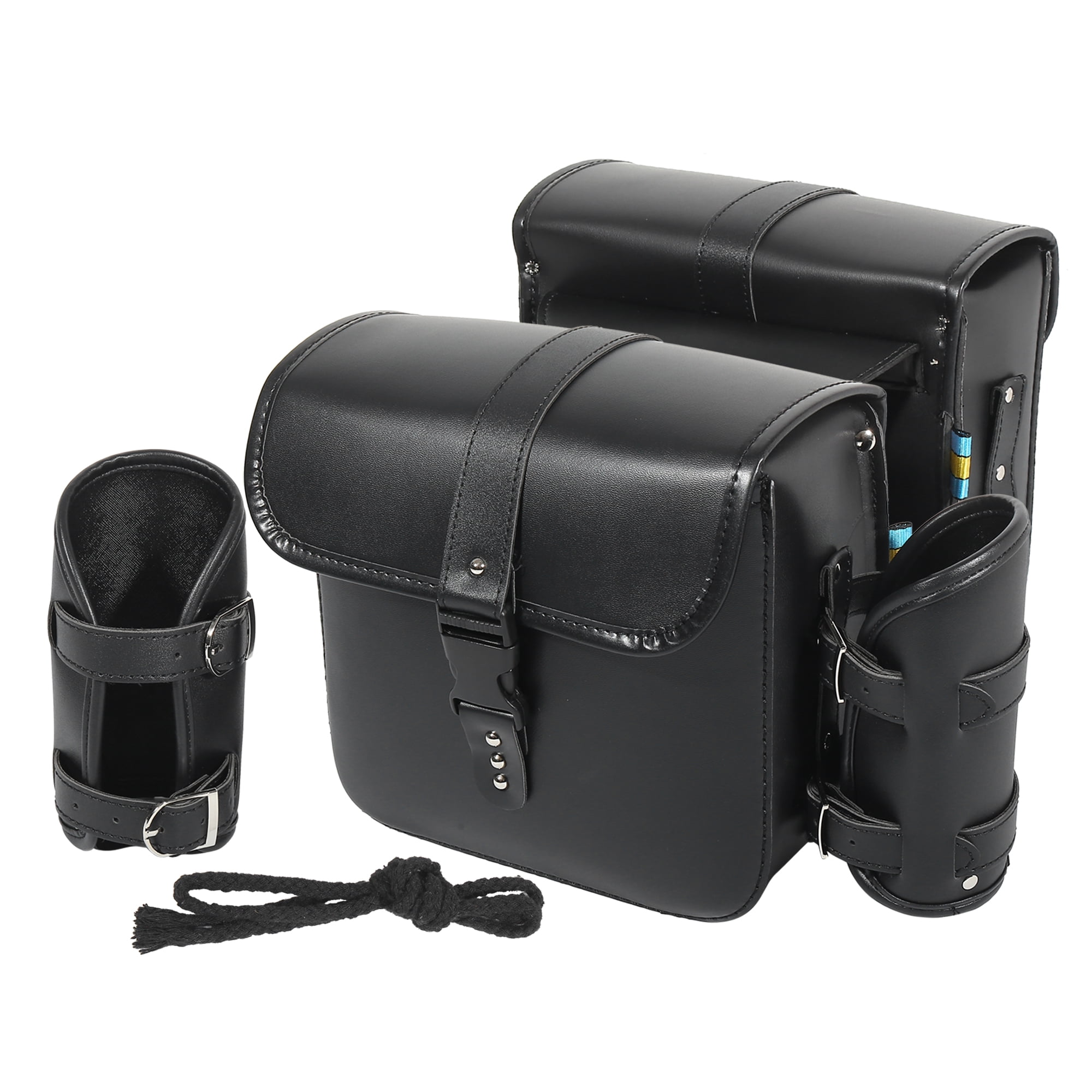 Unique Bargains Pair Motorbike Saddlebag Side Tool Bags Cycling Luggage ...