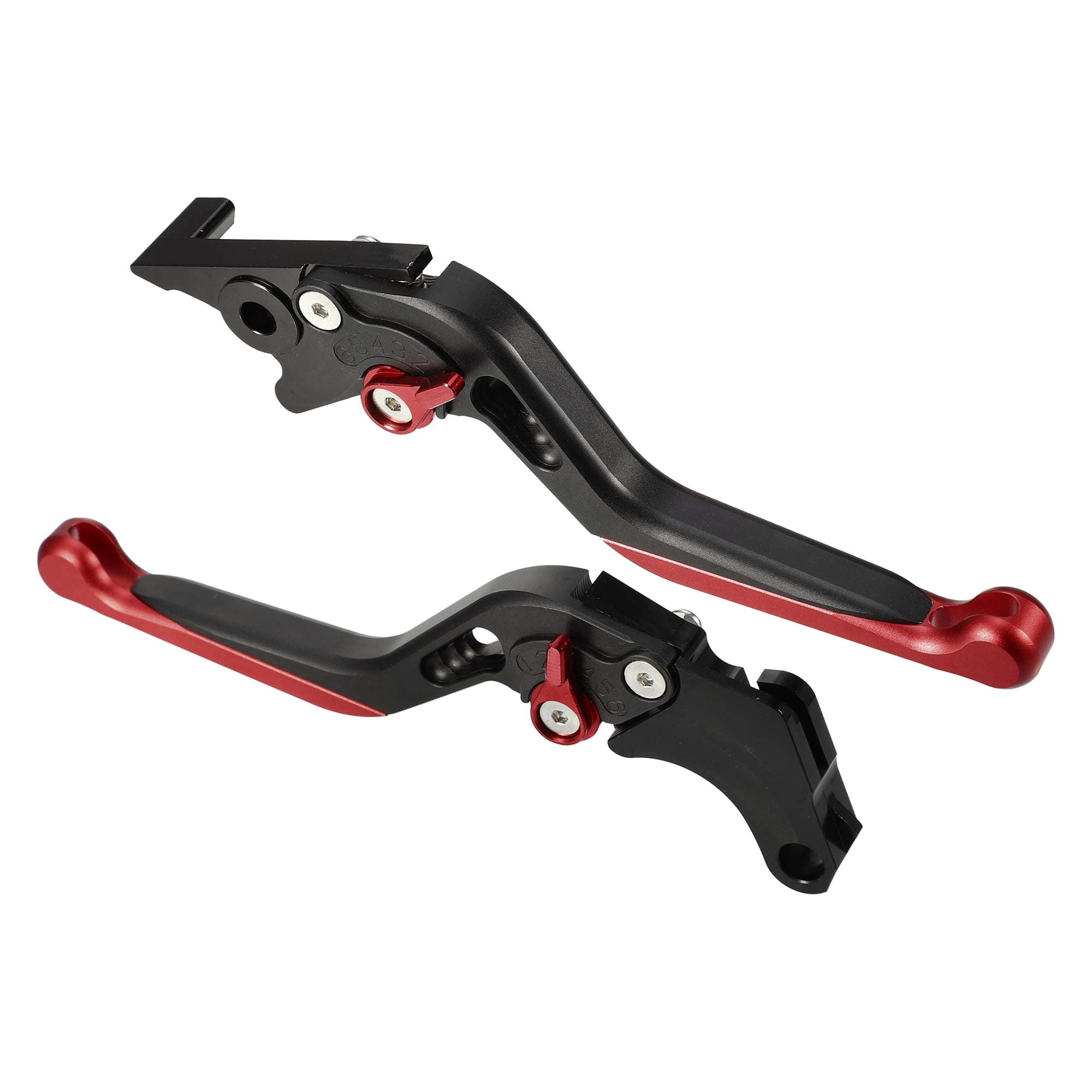 Unique Bargains Pair Motorcycle Brake Clutch Levers Adjustable Folding ...
