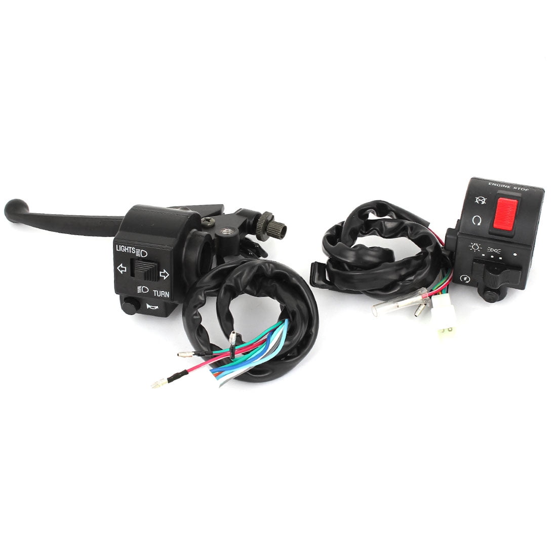 Unique Bargains Pair Universal 7/8" Motorcycle Handlebar Light ...