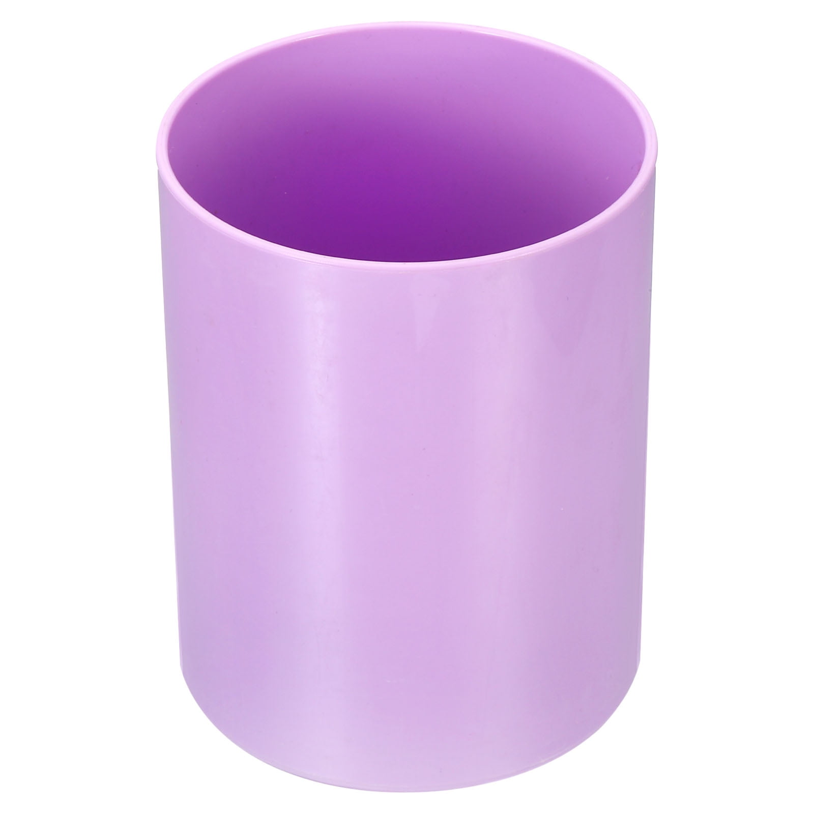 Unique Bargains Pencil Holder Plastic Pen Makeup Brush Holder Round ...