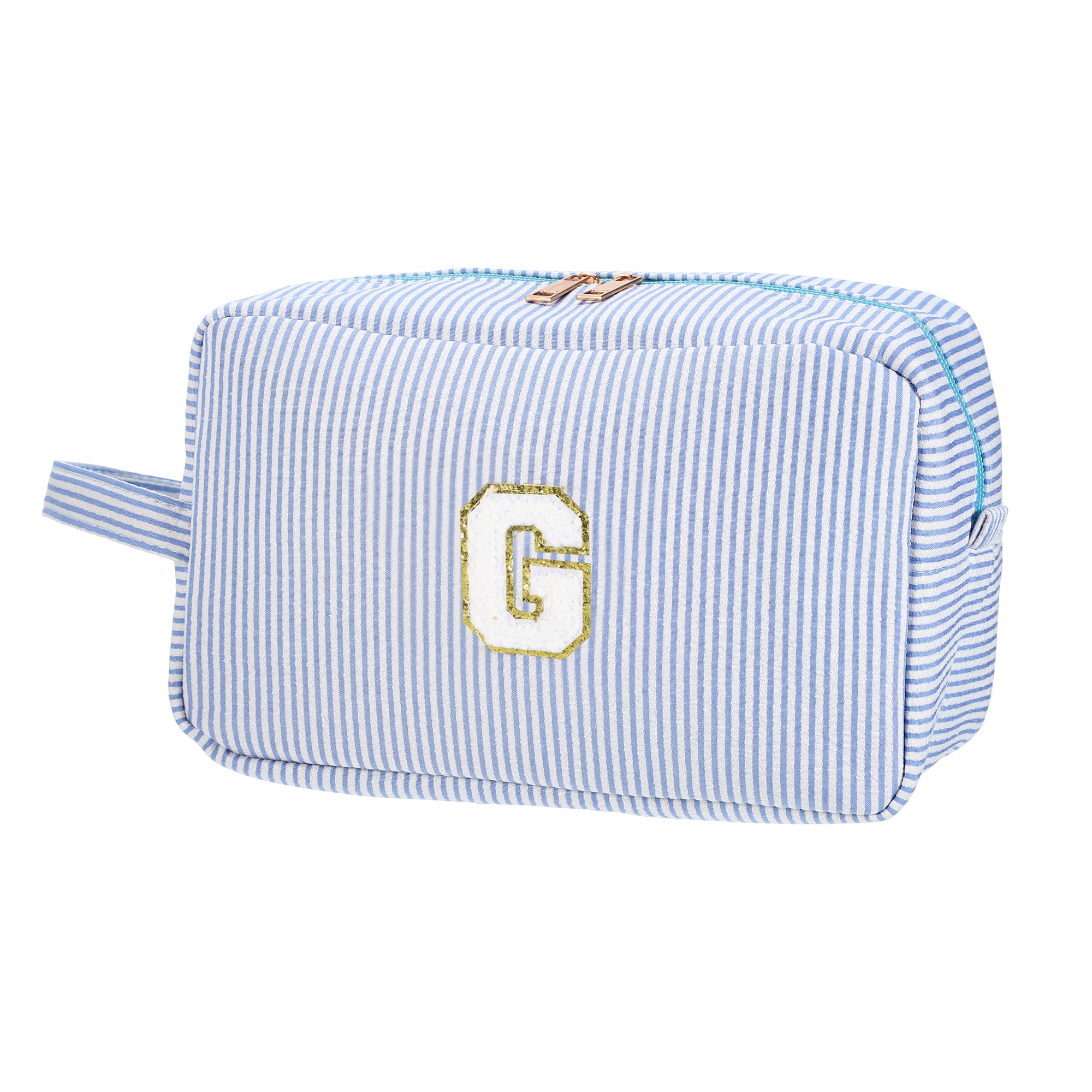 Unique Bargains Personalized Initial Make Up Bag Letter G Cosmetic Bag ...