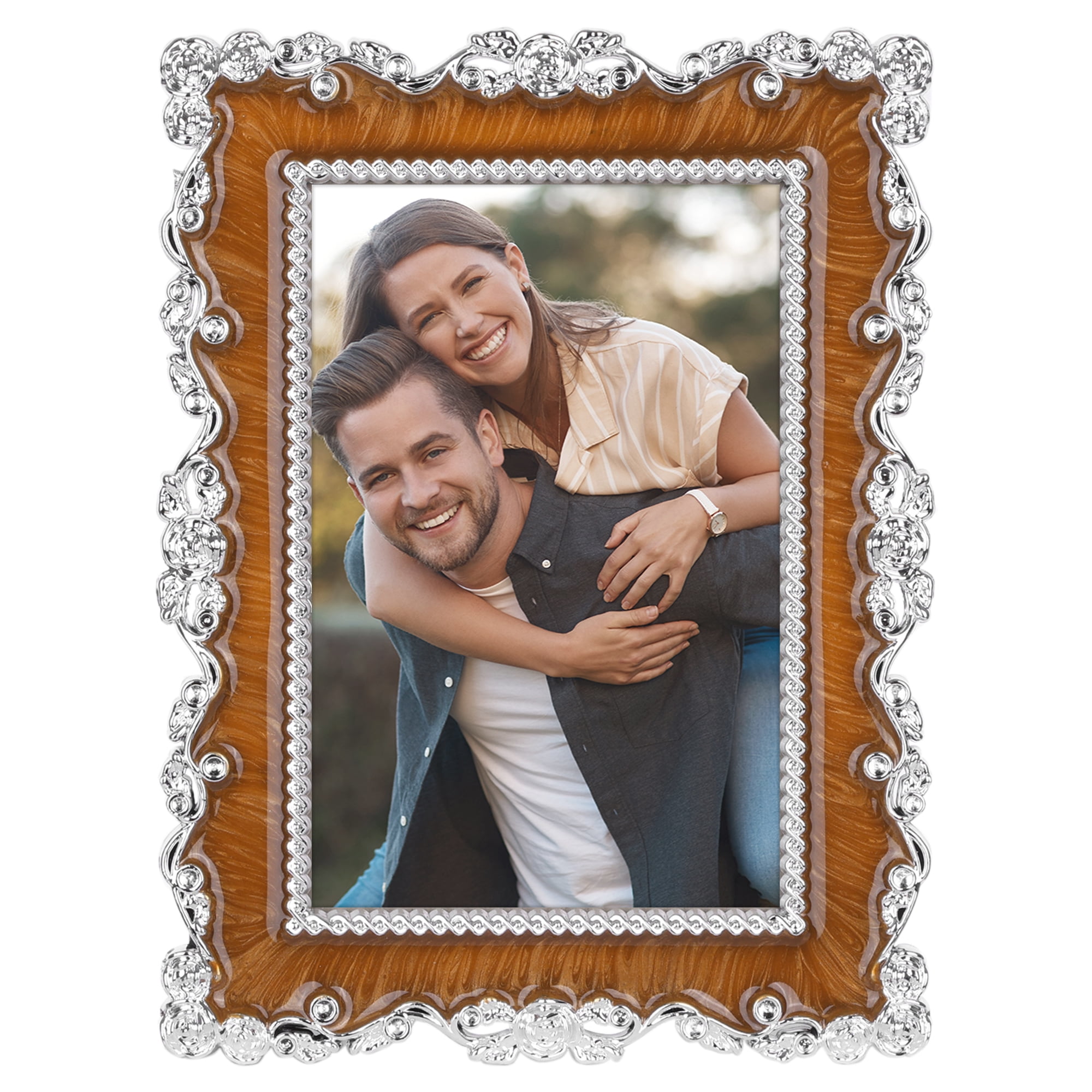 Unique Bargains Picture Frame Luxury Photo Frames Coffee 4x6 - Walmart.com