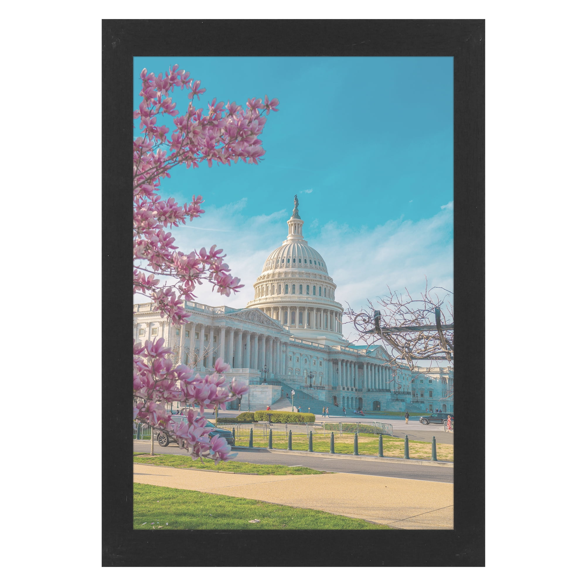 Unique Bargains Picture Frame for Tabletop Wall Photo Frames Black 3 ...