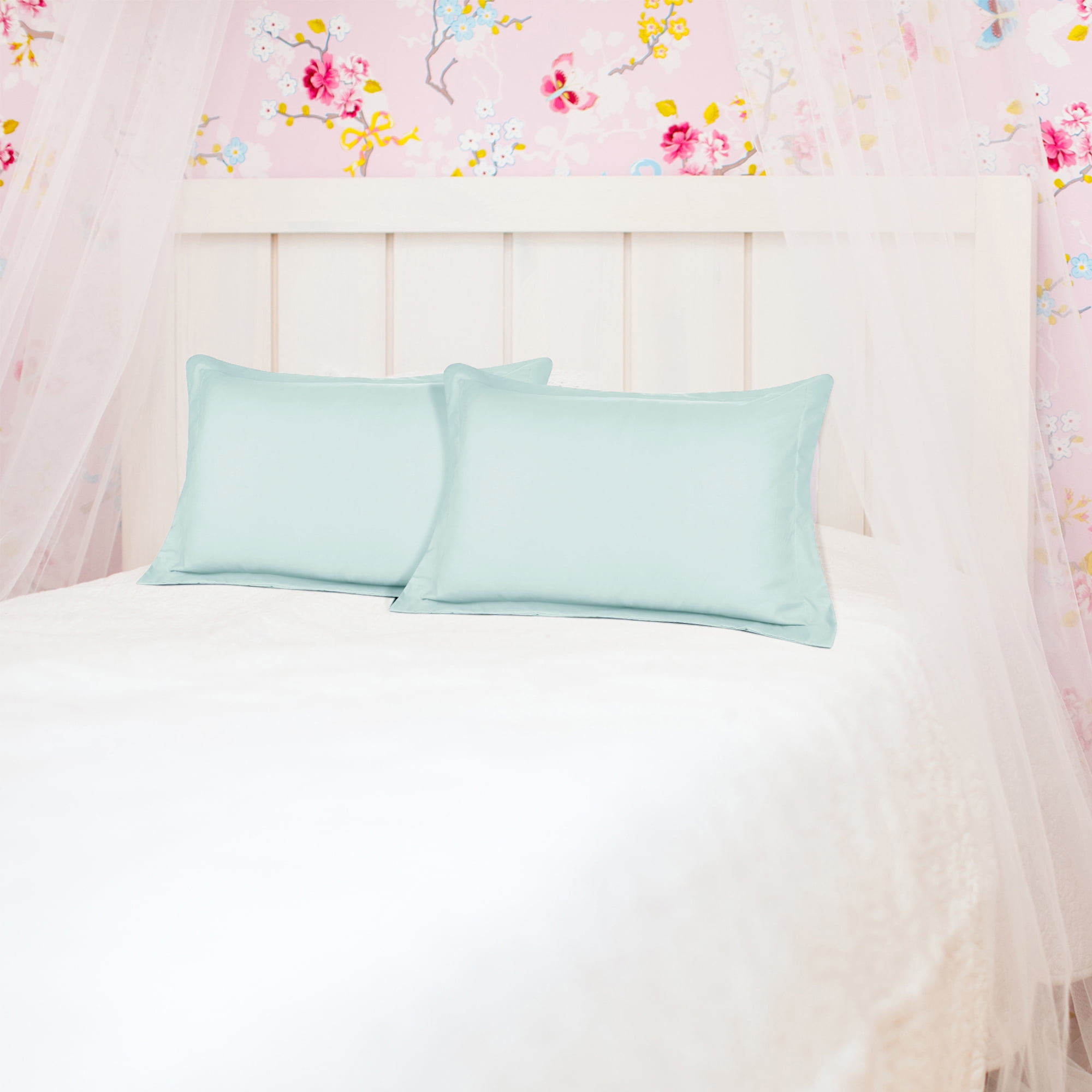 Unique Bargains Pillowcases Soft Microfiber Pillow Shams Set of 2 Jumbo ...