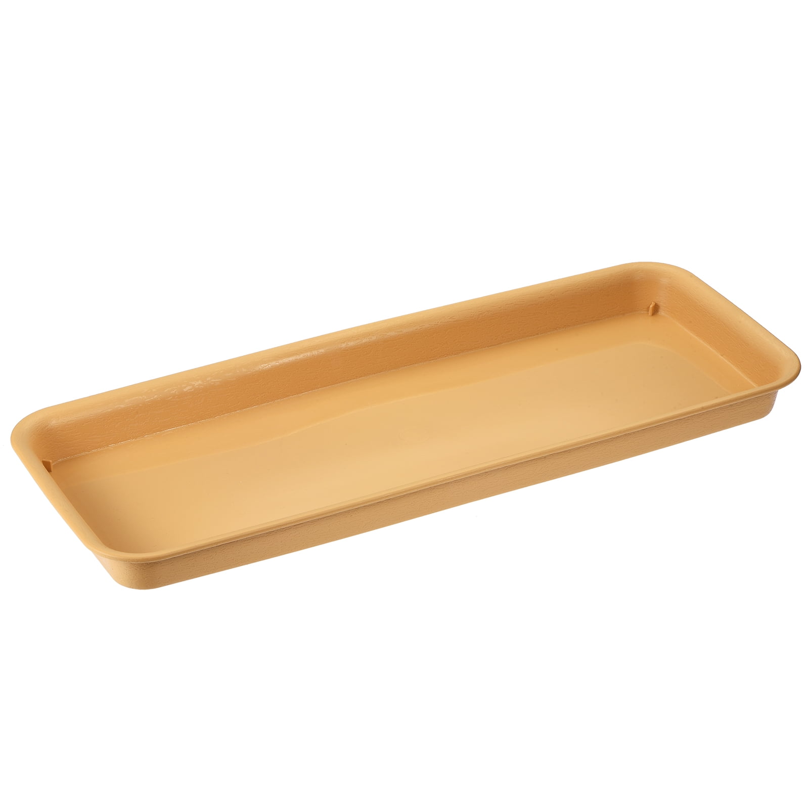 Unique Bargains Plant Saucer Plastic Rectangular Flower Drip Tray ...