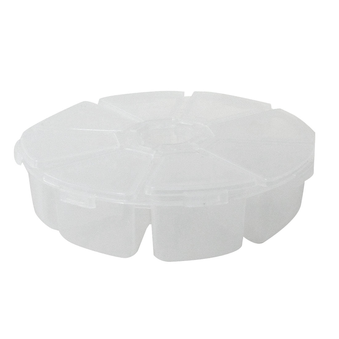 Unique Bargains Plastic Circular Shape Collect Case Storage Container ...