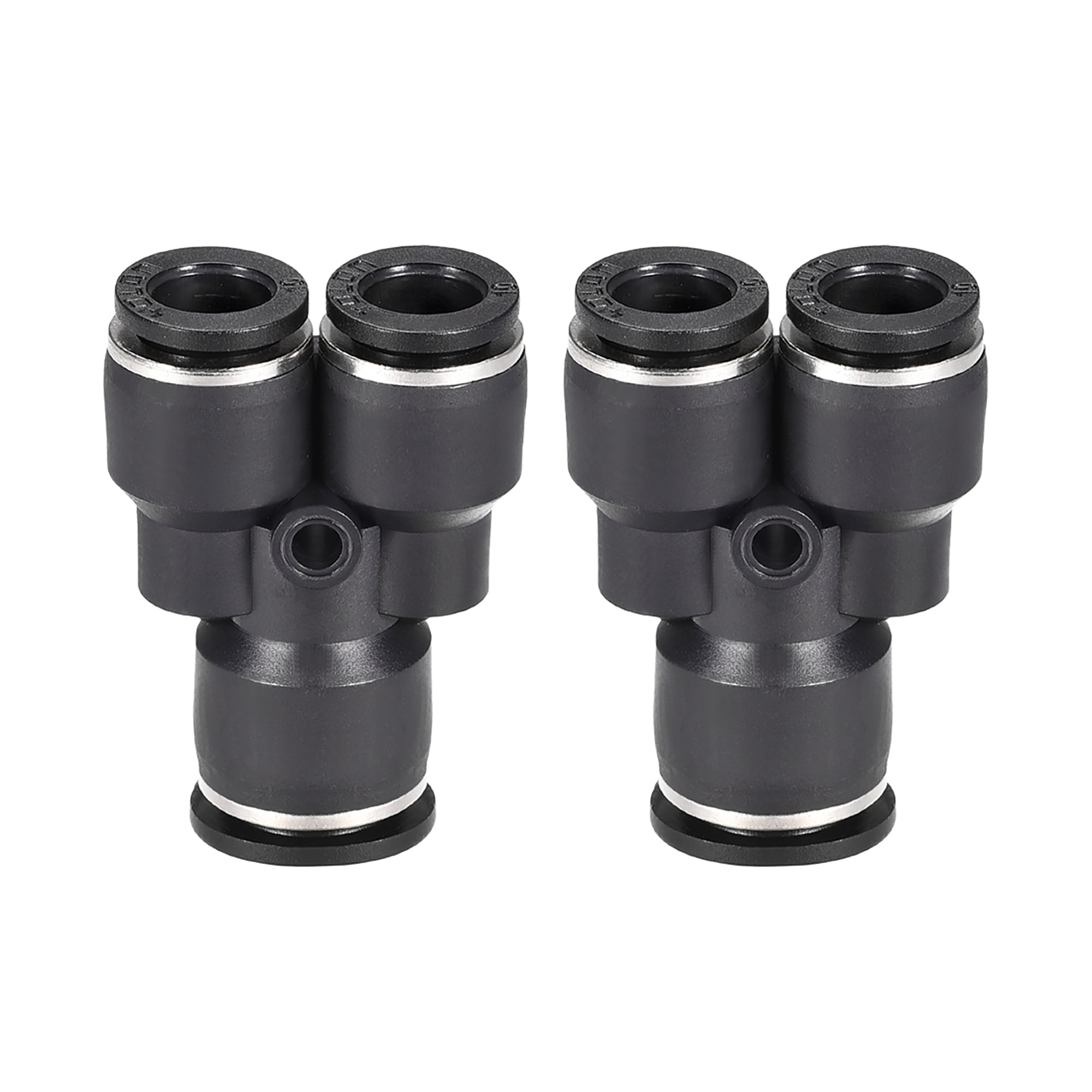 Unique Bargains Plastic Connect Y Splitter Push To Tube Fittings,12mm X ...