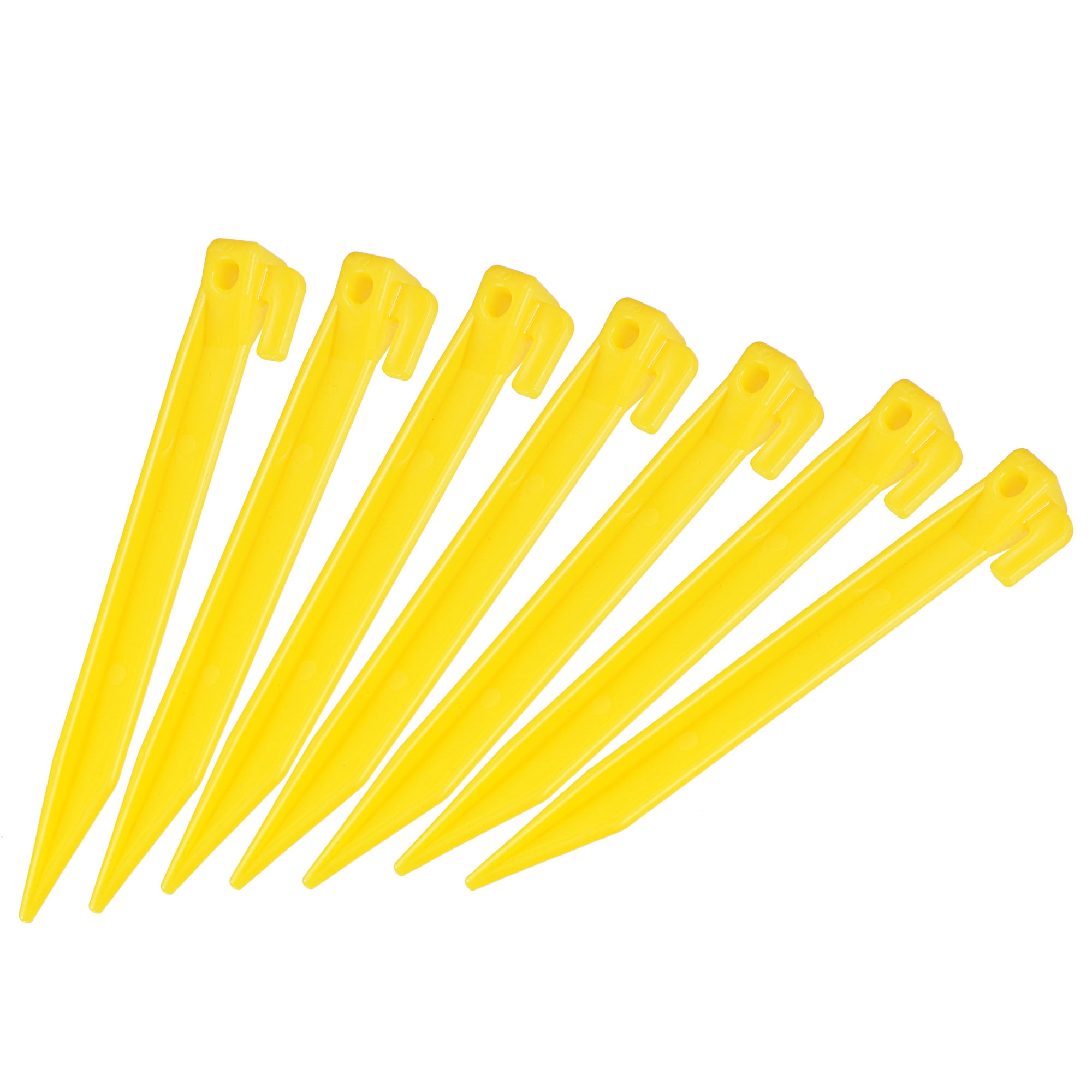 Unique Bargains Plastic Ground Pegs with Hook for Outdoor Camping ...