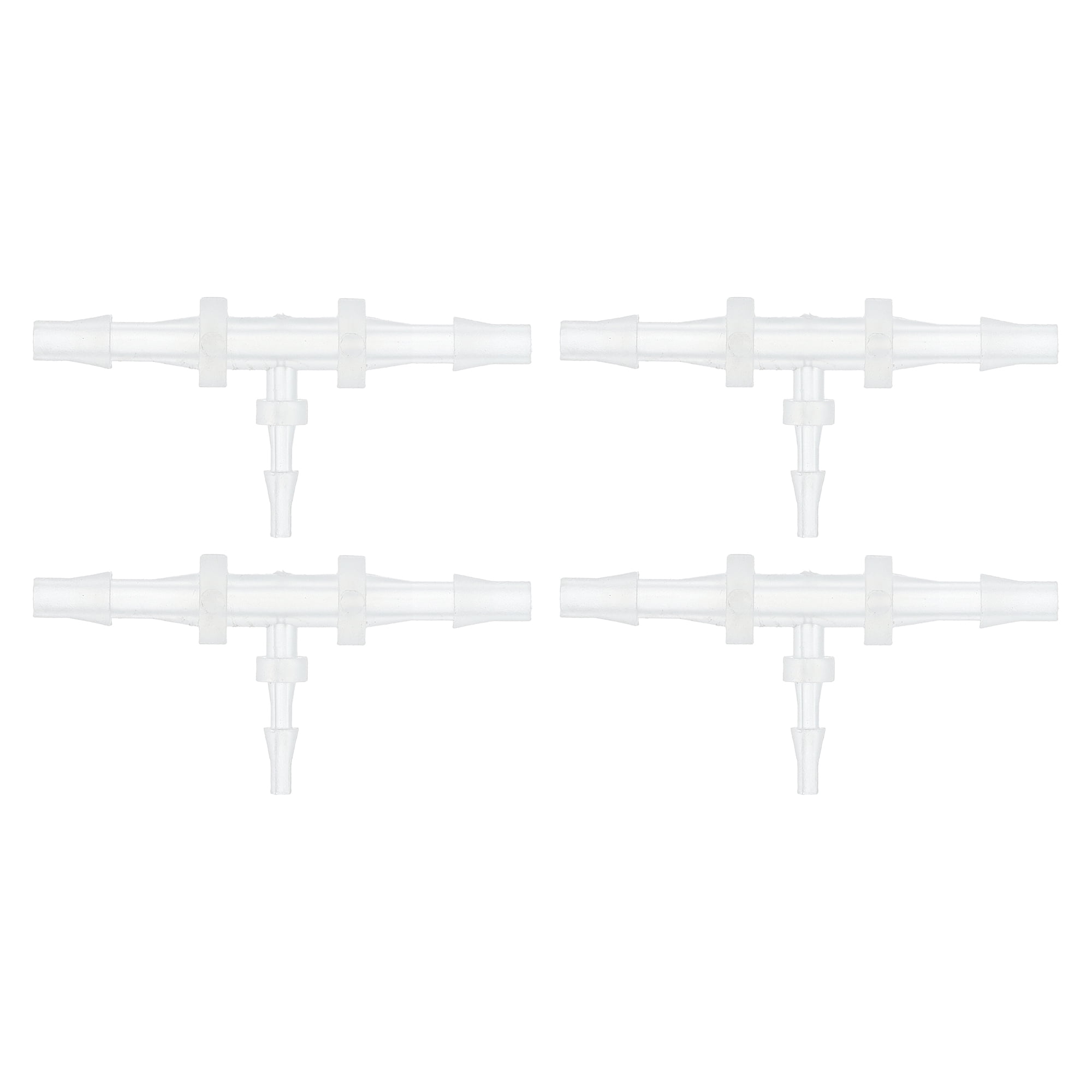 Unique Bargains Plastic Hose Barb Fitting 1/8" x 1/16" x 1/8" Tee Type ...