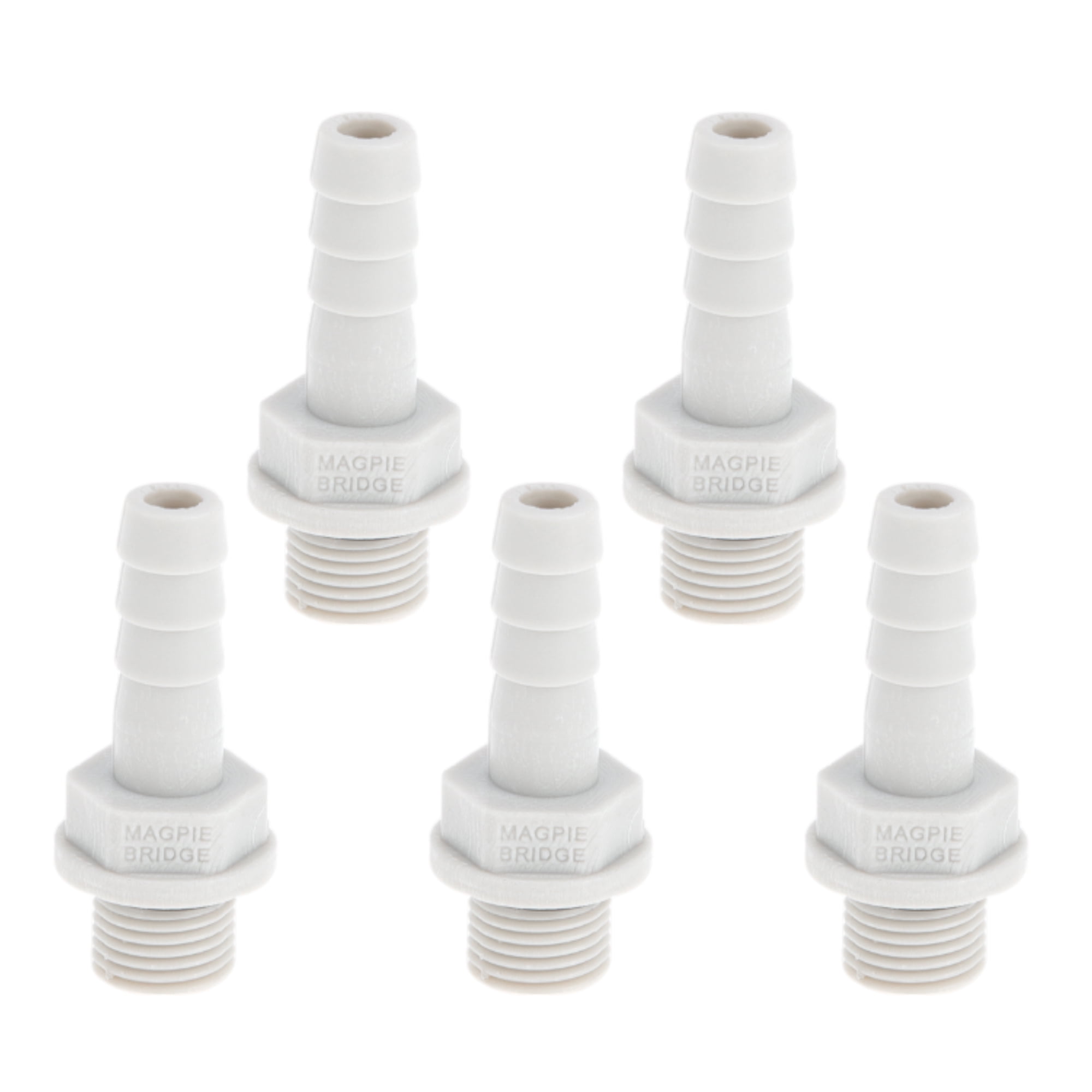 Unique Bargains Plastic Hose Barb Fitting 15/64" 1/8"G Male Thread ...