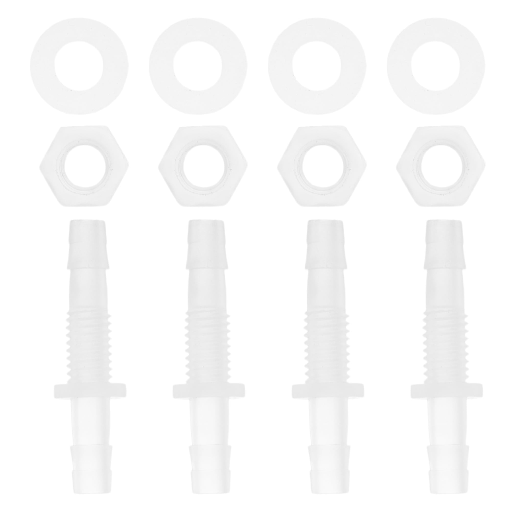 Unique Bargains Plastic Hose Barb Fitting 15/64" Hose Barb Thru-Bulk ...