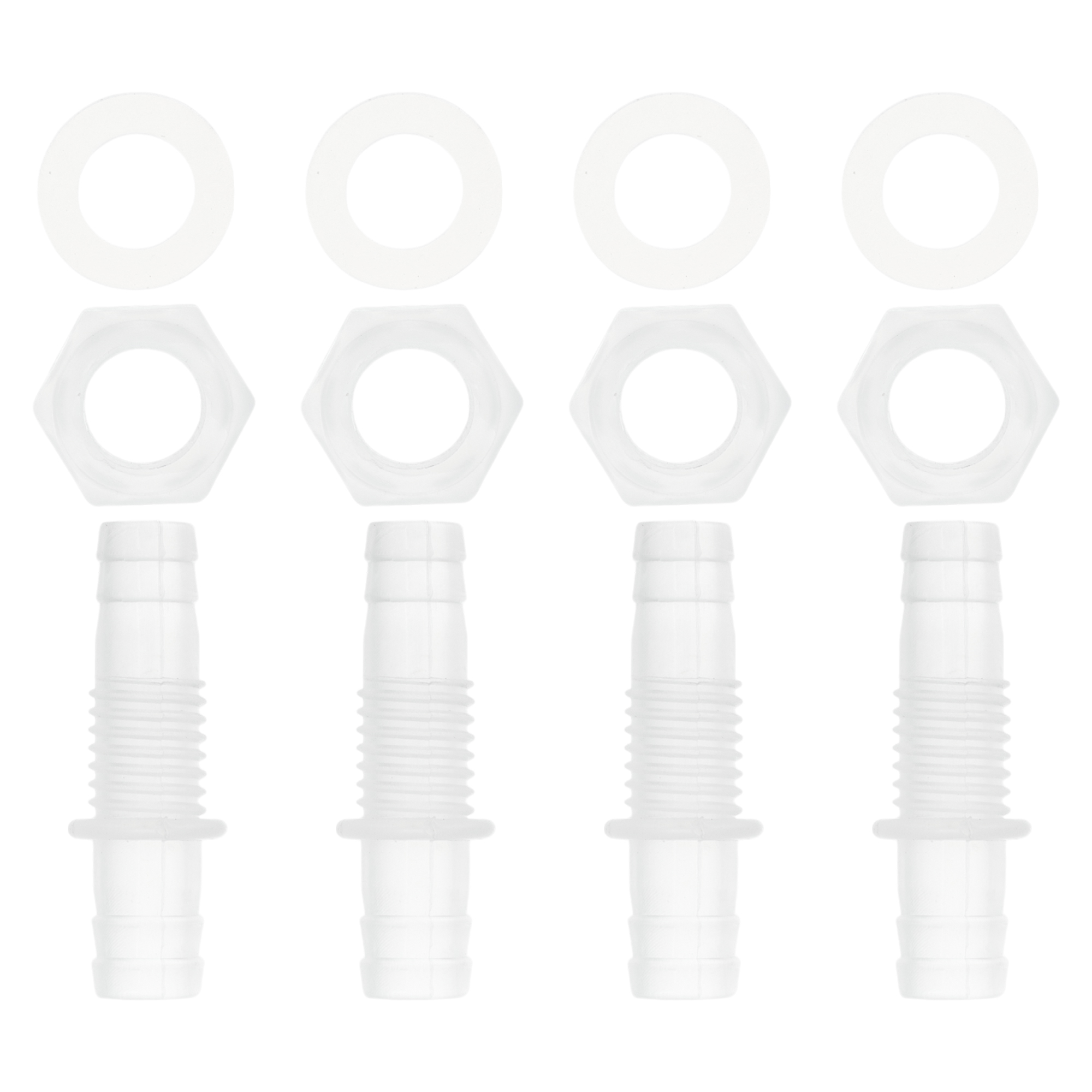 Unique Bargains Plastic Hose Barb Fitting 23/64" Hose Barb Thru-Bulk ...