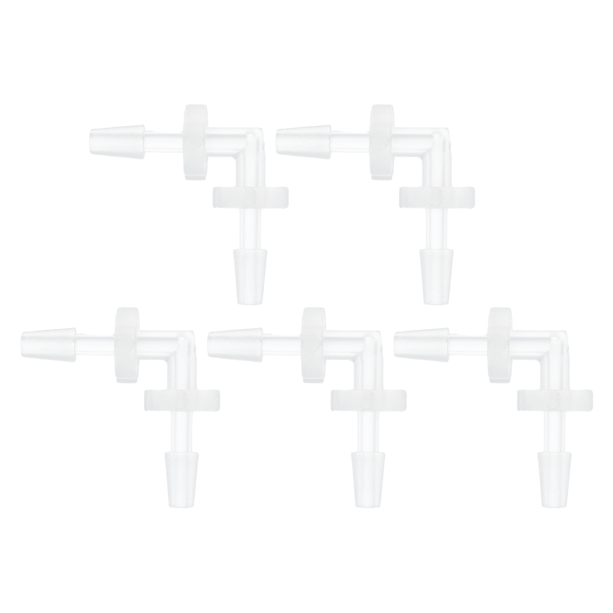 Unique Bargains Plastic Hose Barb Fitting 3/32" Hose Barb 90 Degree ...